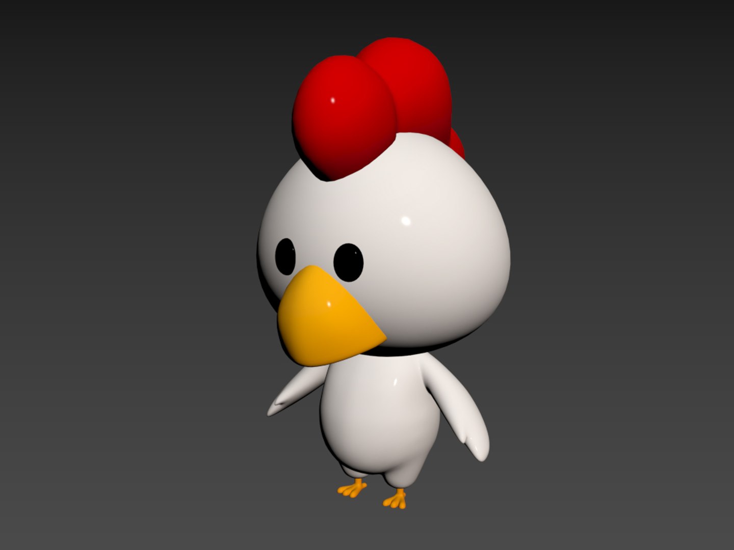 3D chicken chick character model - TurboSquid 1672862