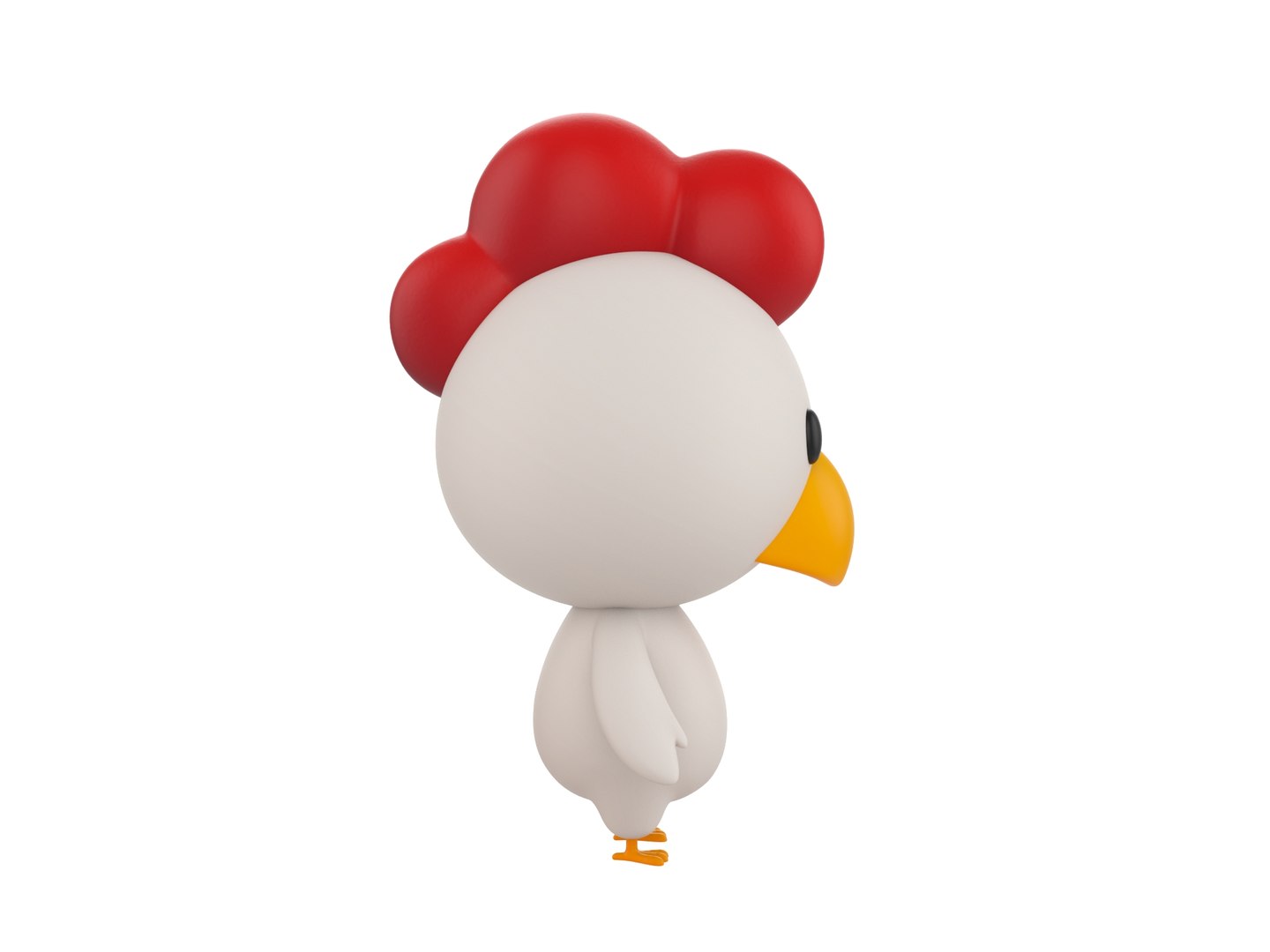 3D chicken chick character model - TurboSquid 1672862