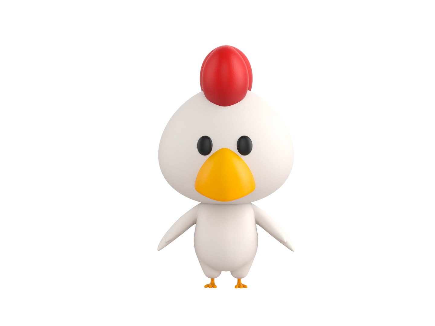 3D chicken chick character model - TurboSquid 1672862