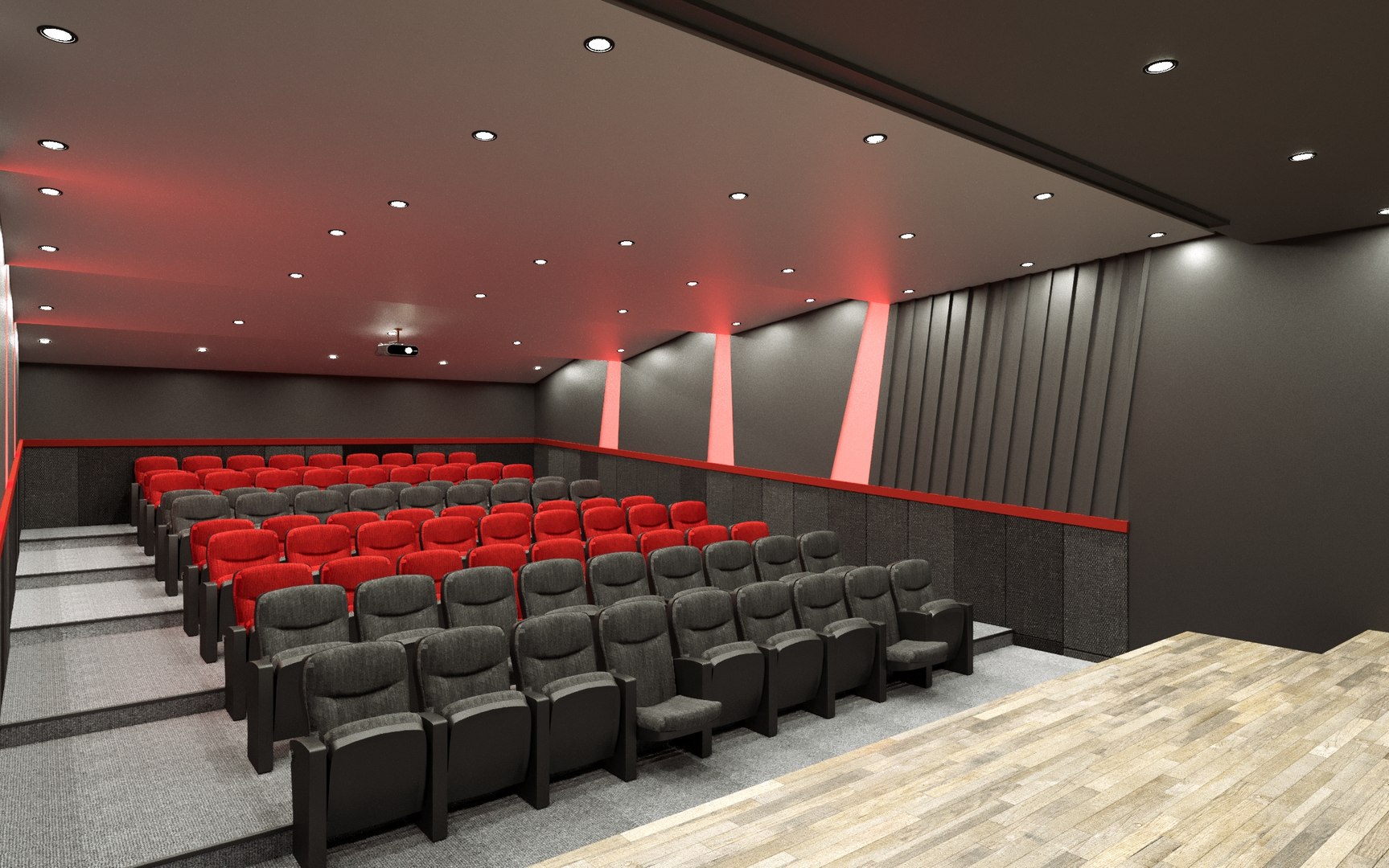 3D theater hall design - TurboSquid 1692234