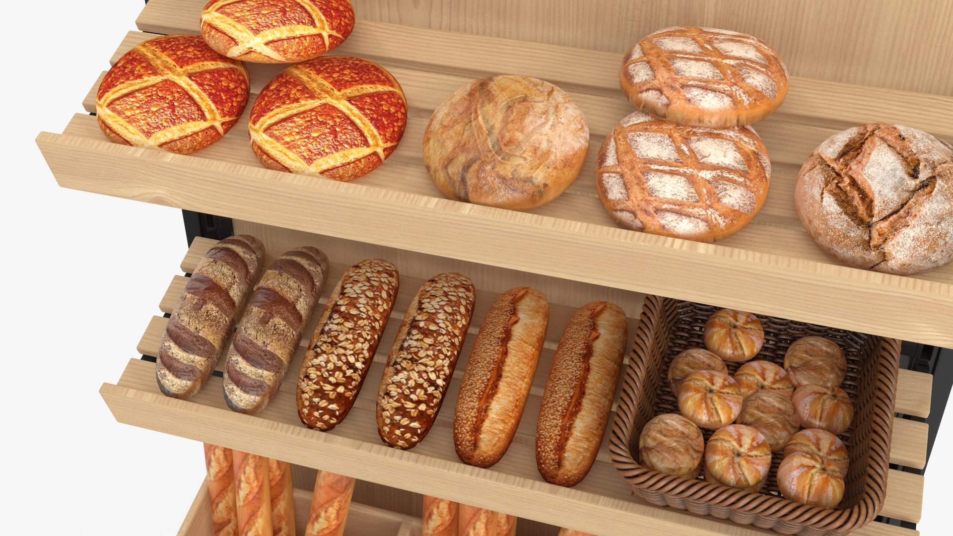3D Bakery Display - TurboSquid 1478326