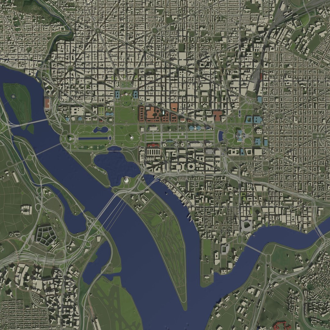 Washington DC USA - City And Urban 3D Model - TurboSquid 2214195