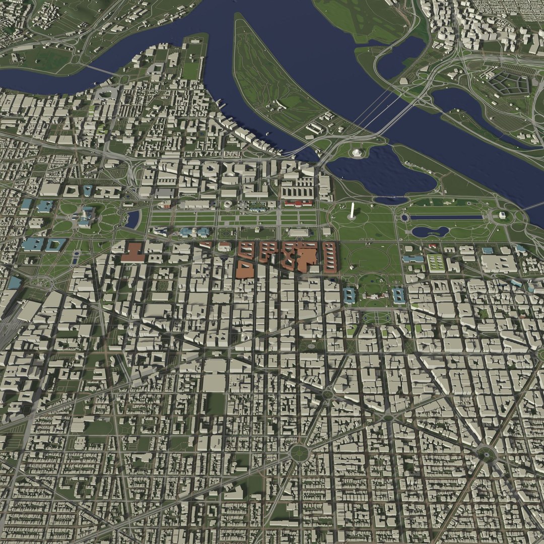 Washington DC USA - City And Urban 3D Model - TurboSquid 2214195