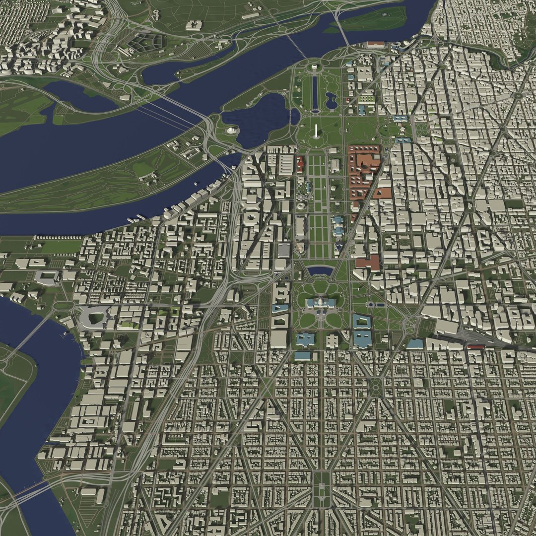 Washington DC USA - City And Urban 3D Model - TurboSquid 2214195