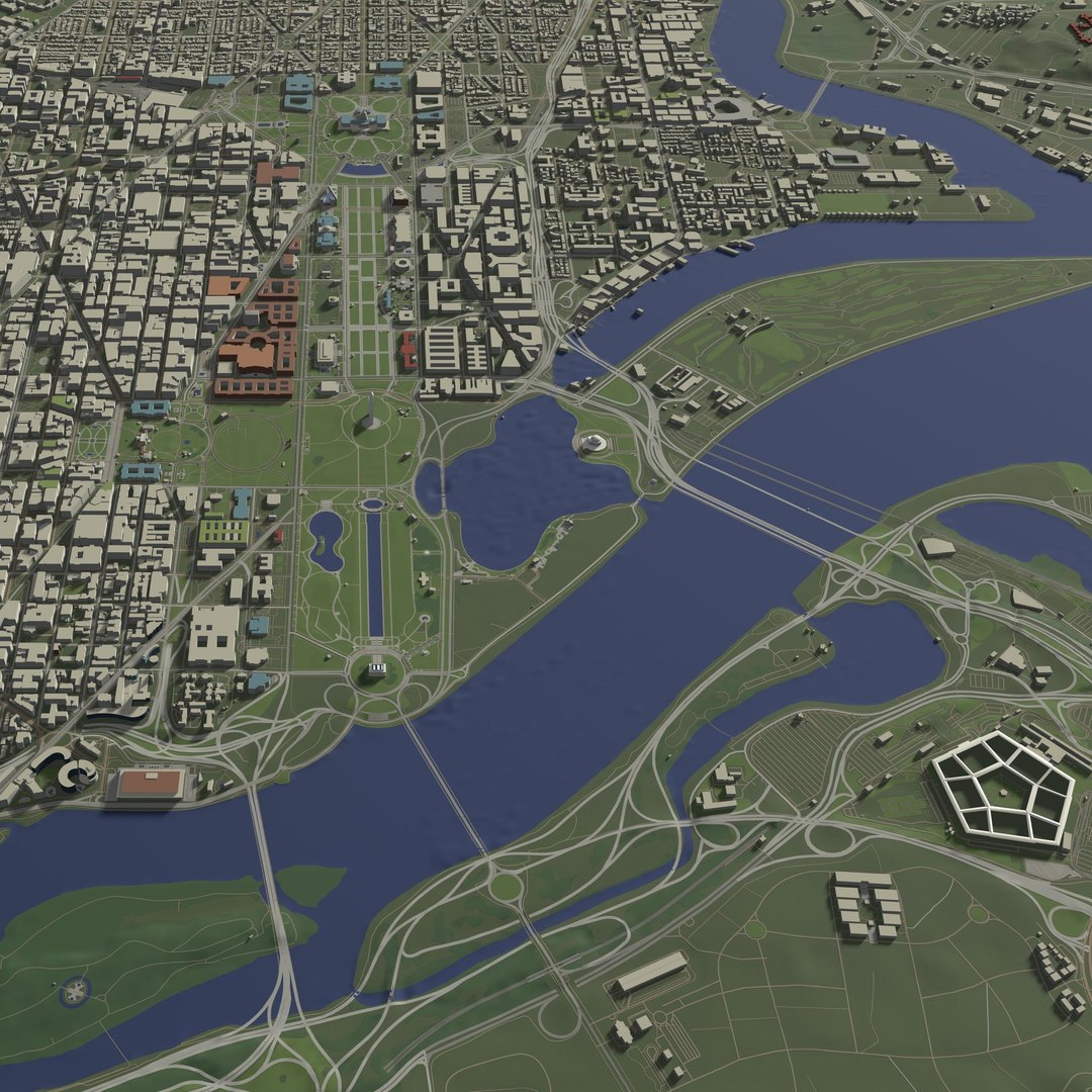 Washington DC USA - City And Urban 3D Model - TurboSquid 2214195