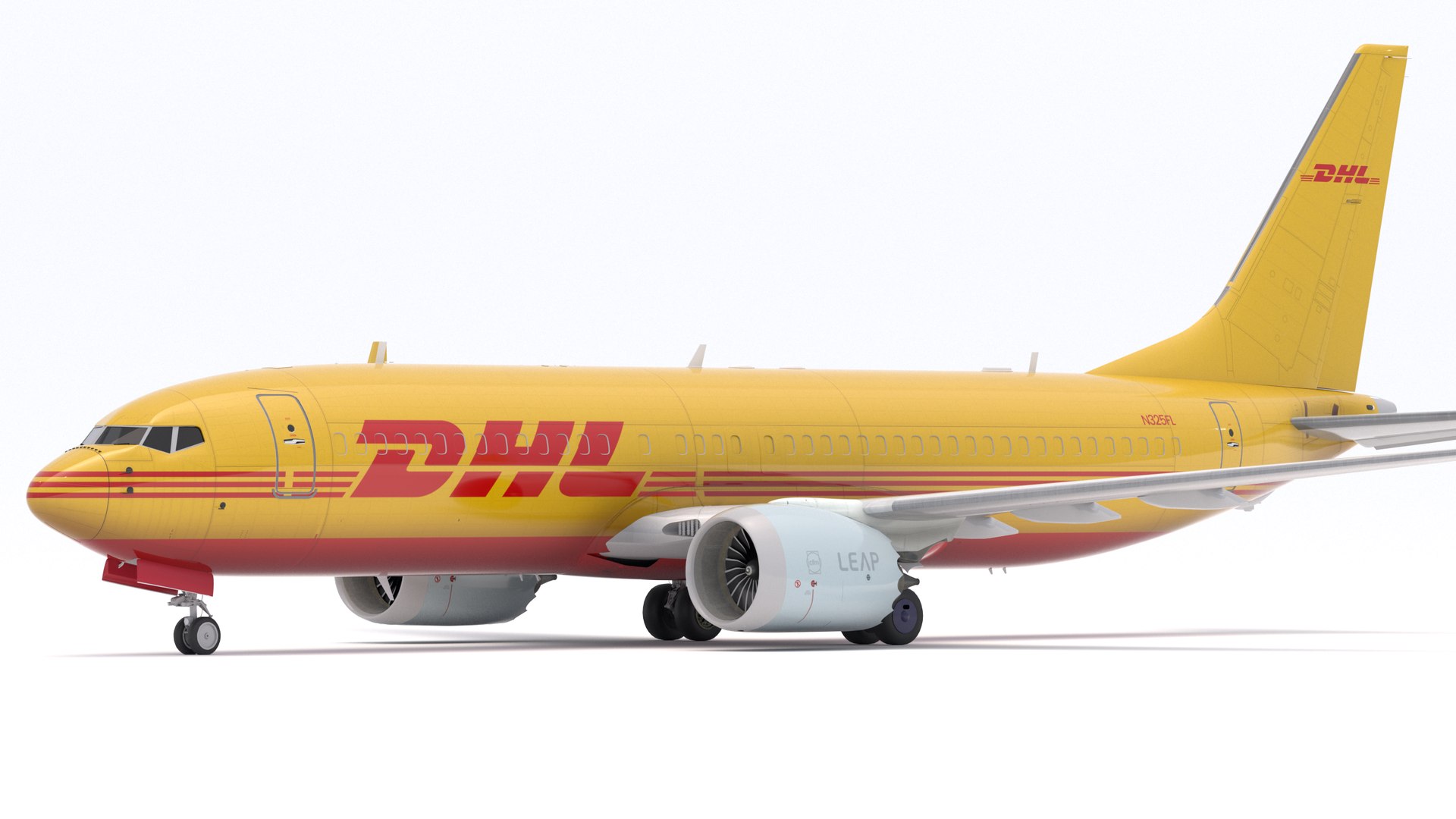Boeing 737-800 MAX DHL Model - TurboSquid 2319450