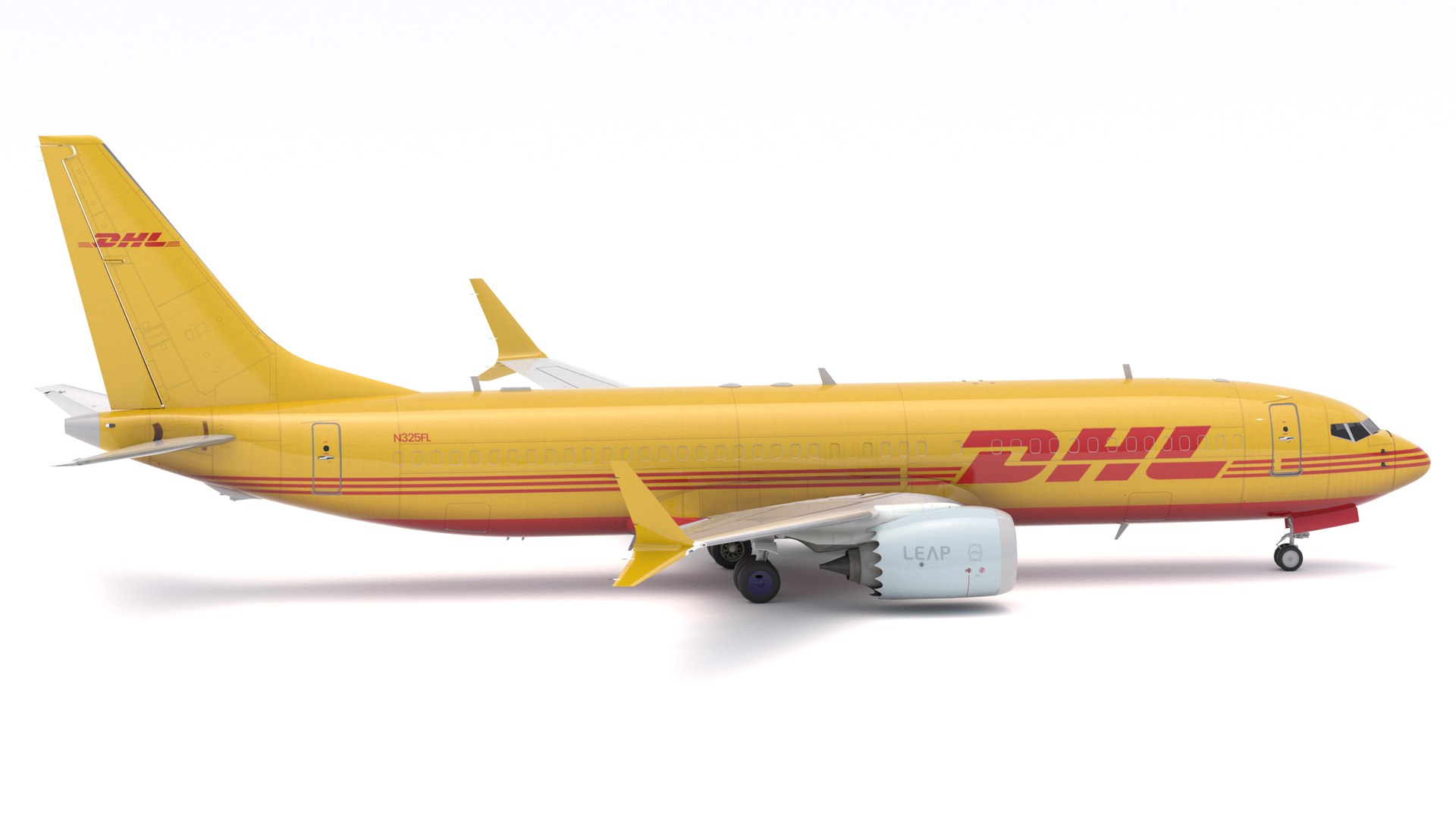 Boeing 737-800 MAX DHL Model - TurboSquid 2319450