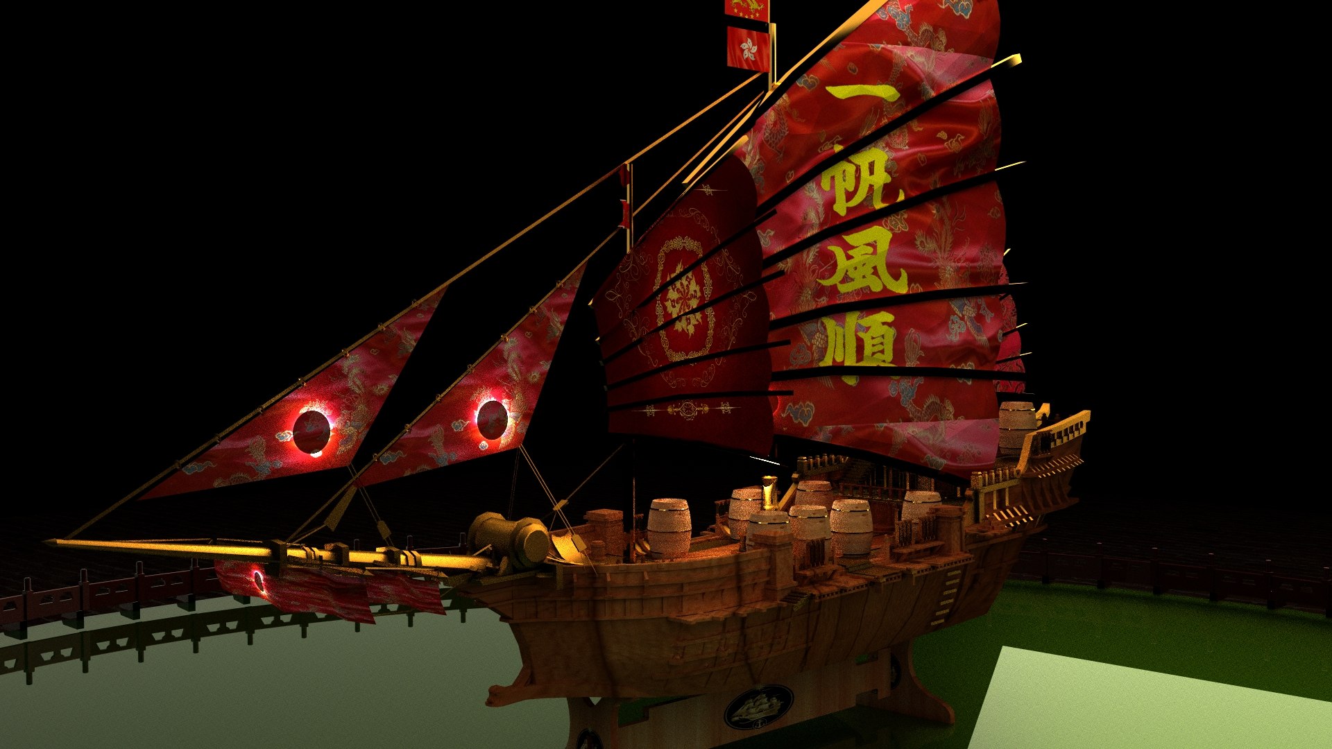 Chinese Treasure Ship Model - TurboSquid 2159126