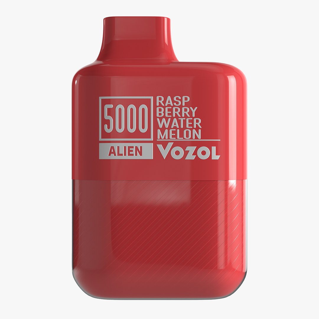 Vozol Alien 5000 Raspberry Watermelon - 3D Model PBR 4K Low-poly 3D ...