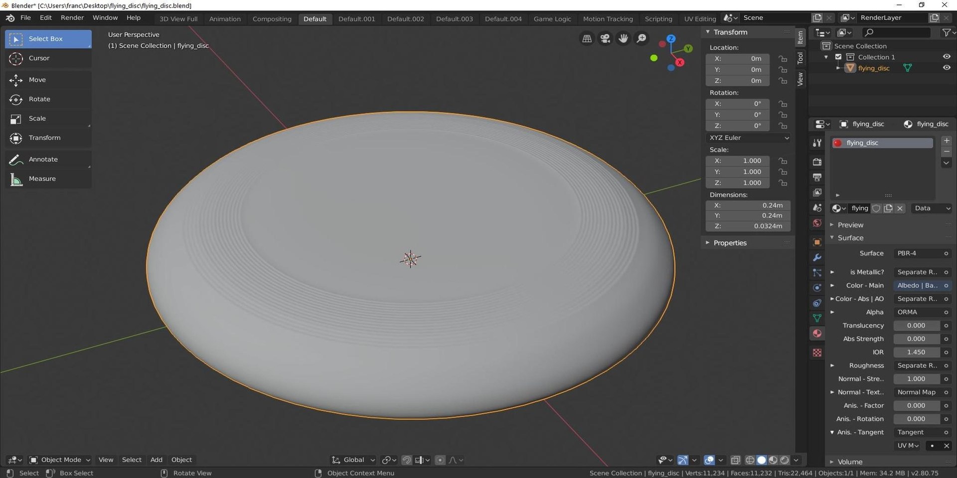 3D Flying Disc - TurboSquid 1467026