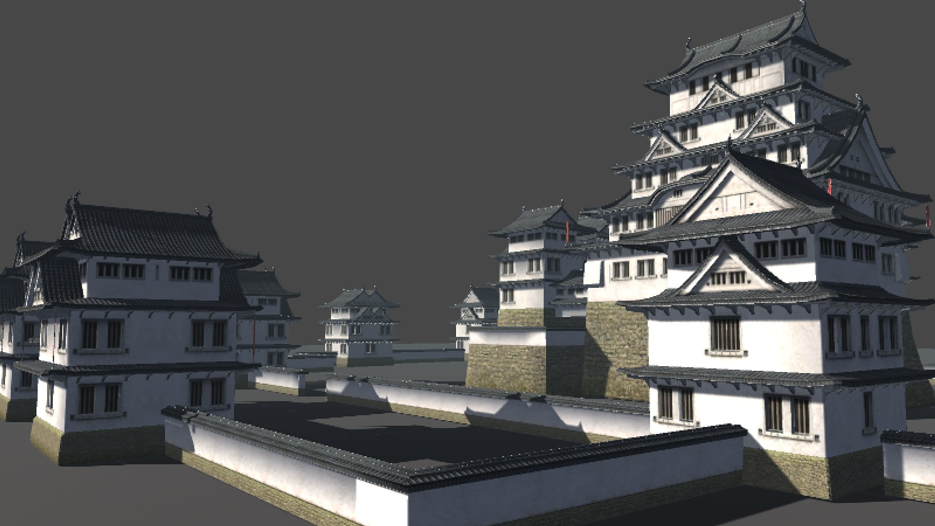 3d Model Japanese Castle Japan