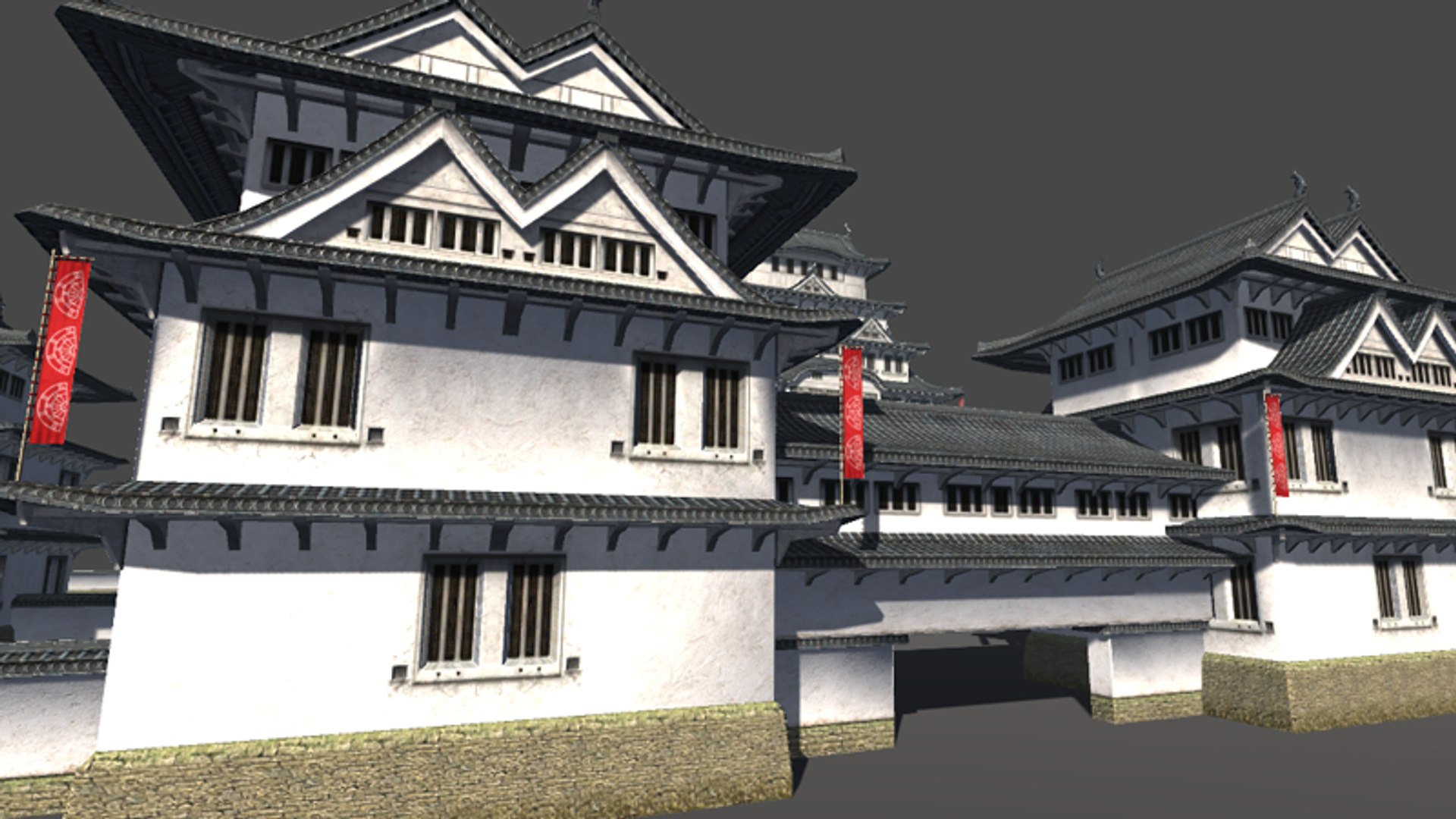 3d Model Japanese Castle Japan