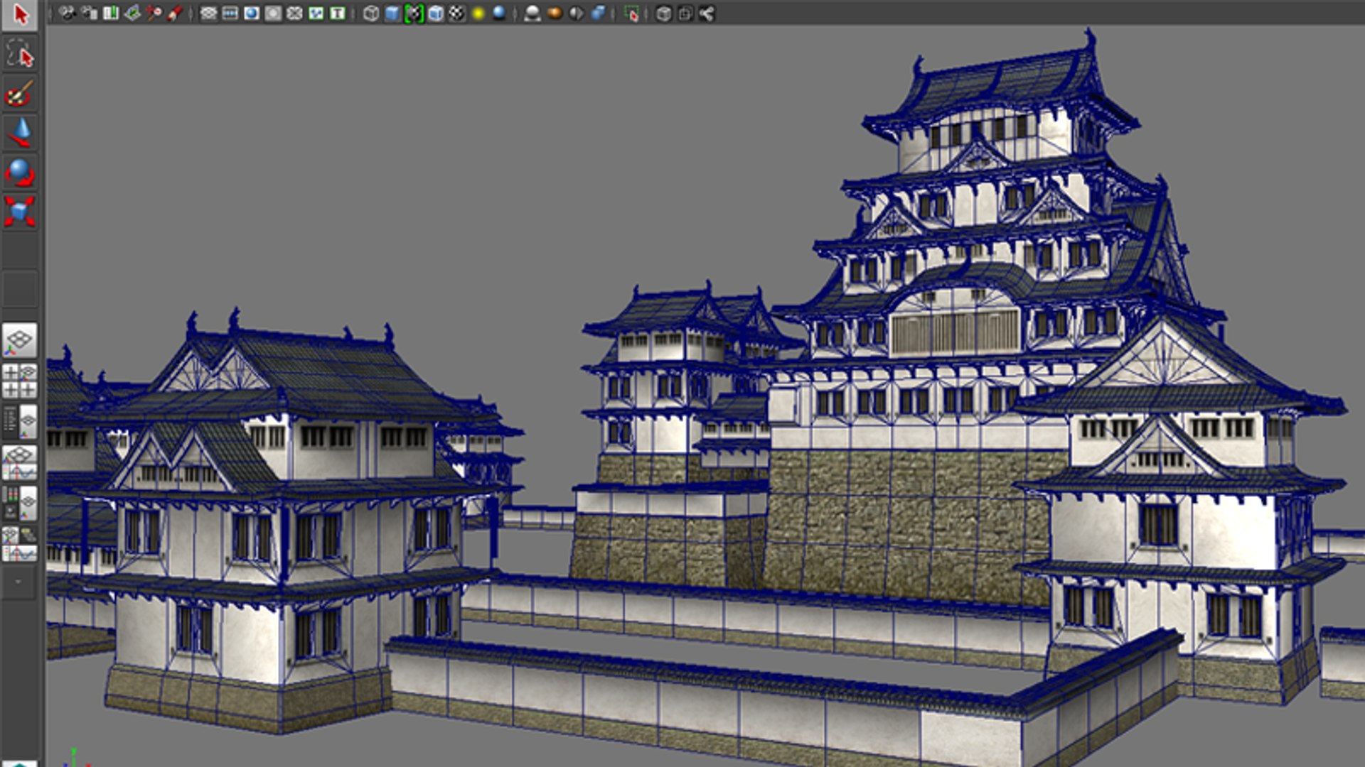 3d Model Japanese Castle Japan
