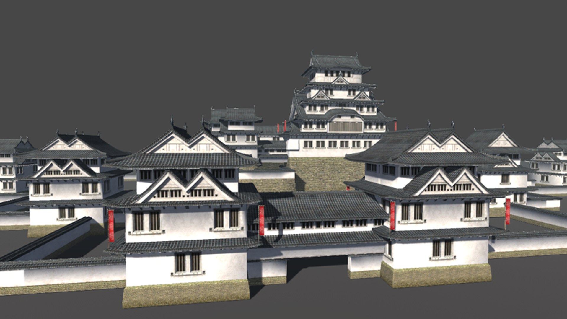 3d Model Japanese Castle Japan