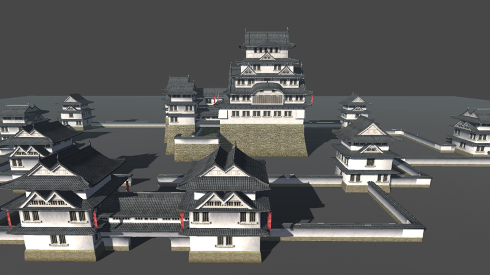 3d Model Japanese Castle Japan