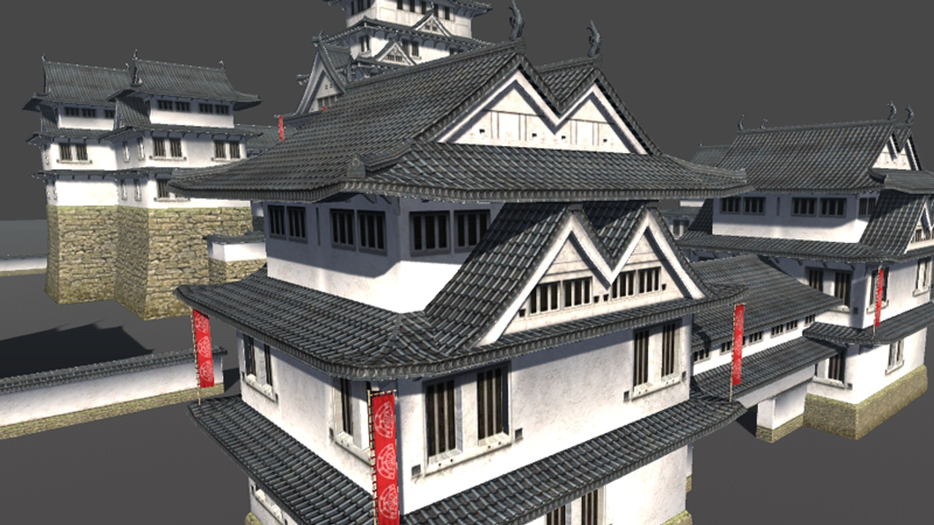 3d Model Japanese Castle Japan