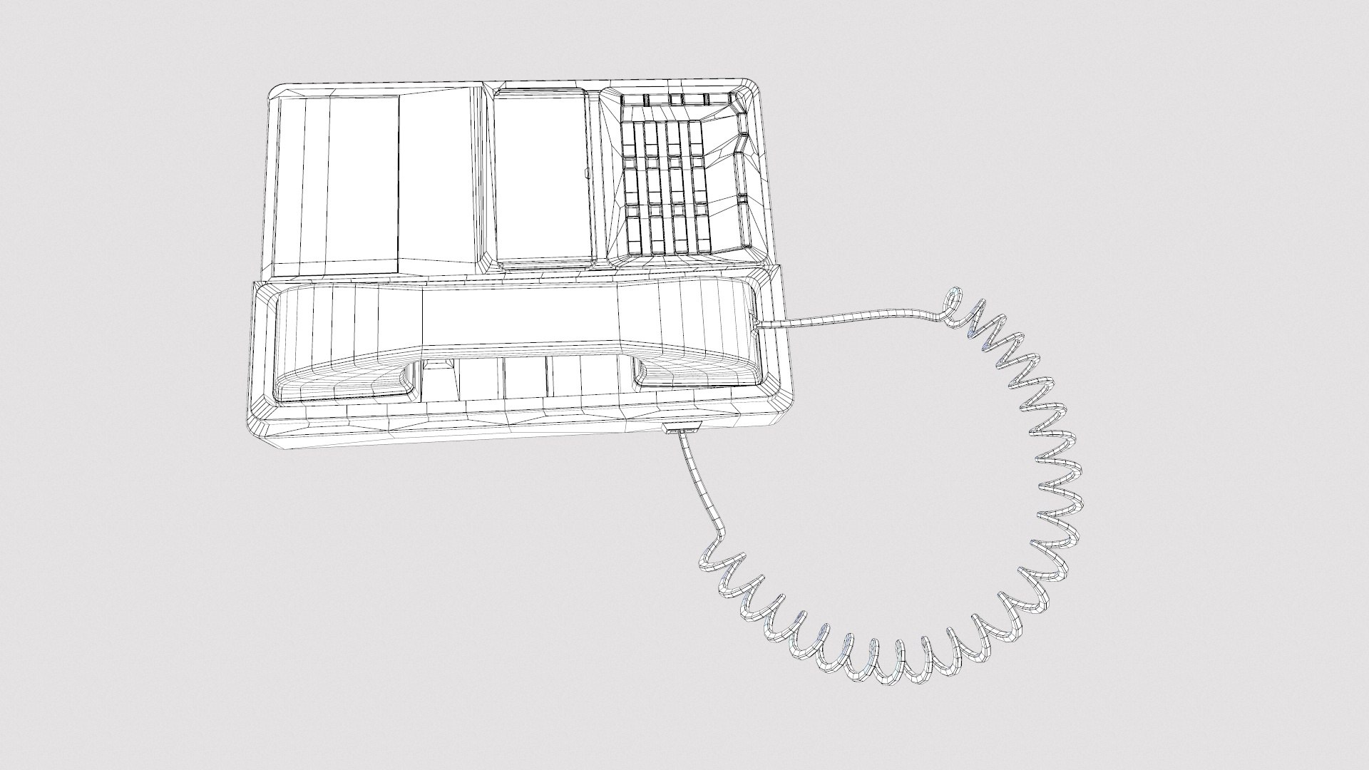 Landline Phone 3D Model - TurboSquid 2297931