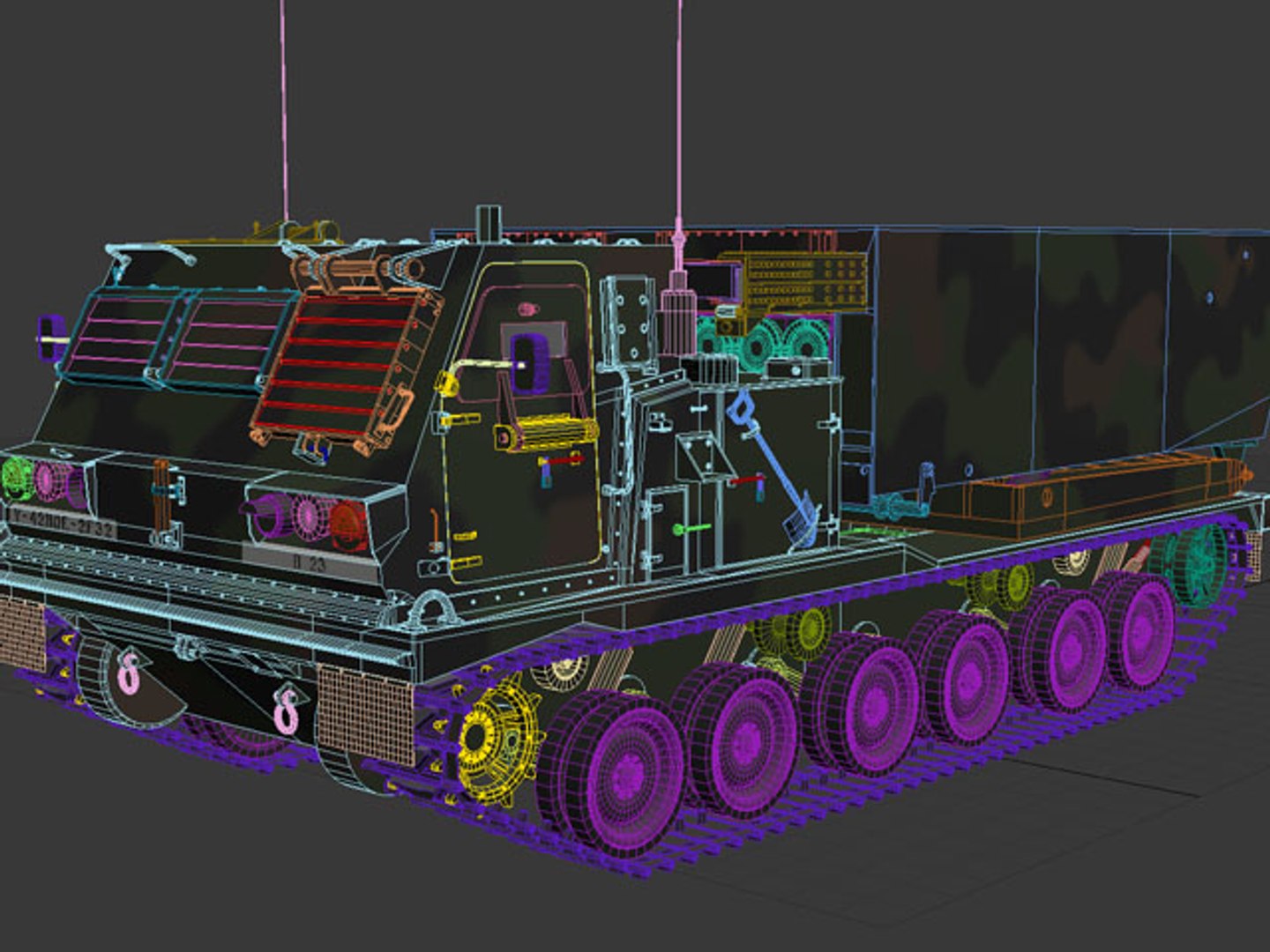 M270 Mlrs Nato 3d Model