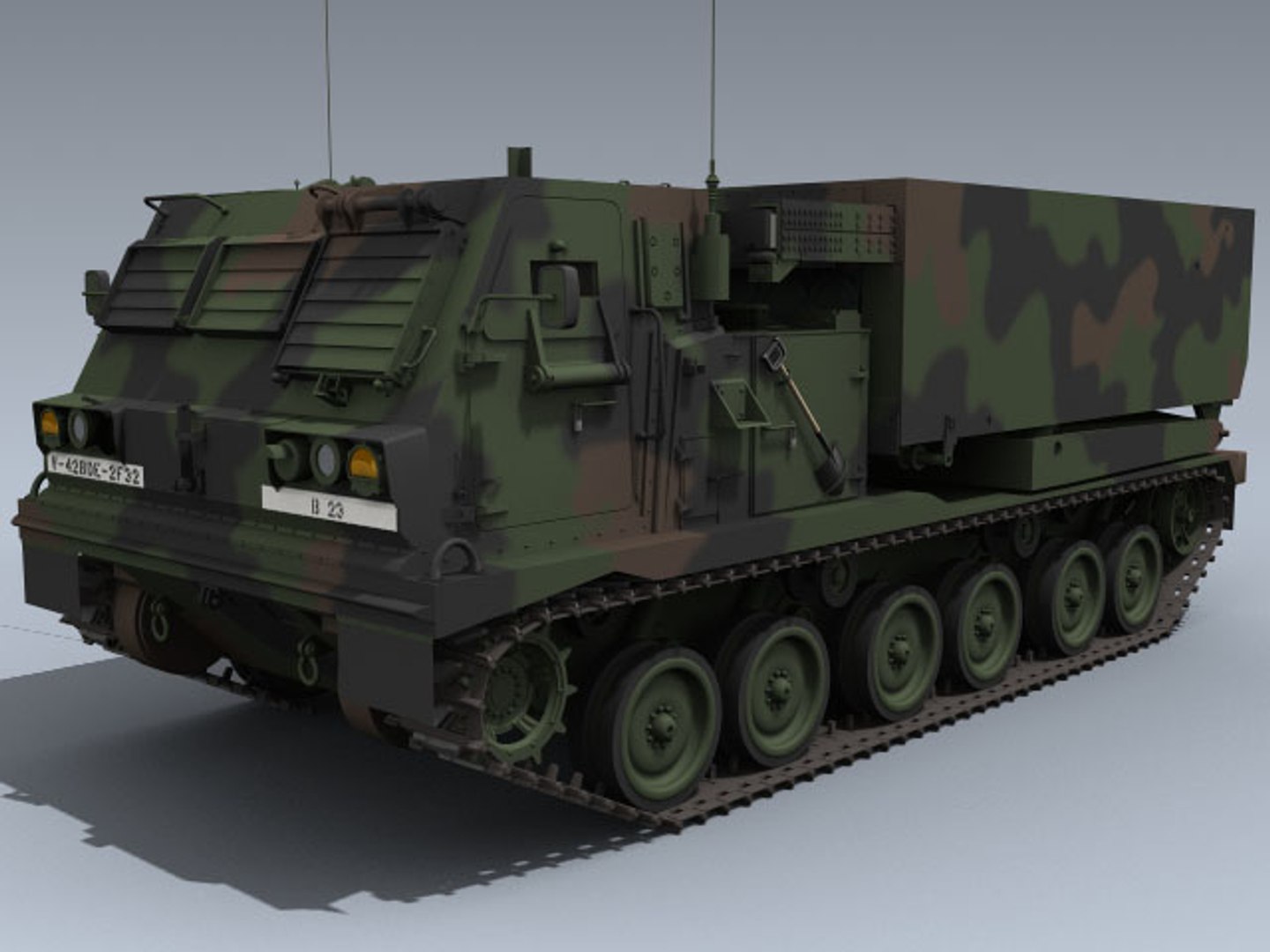 M270 Mlrs Nato 3d Model