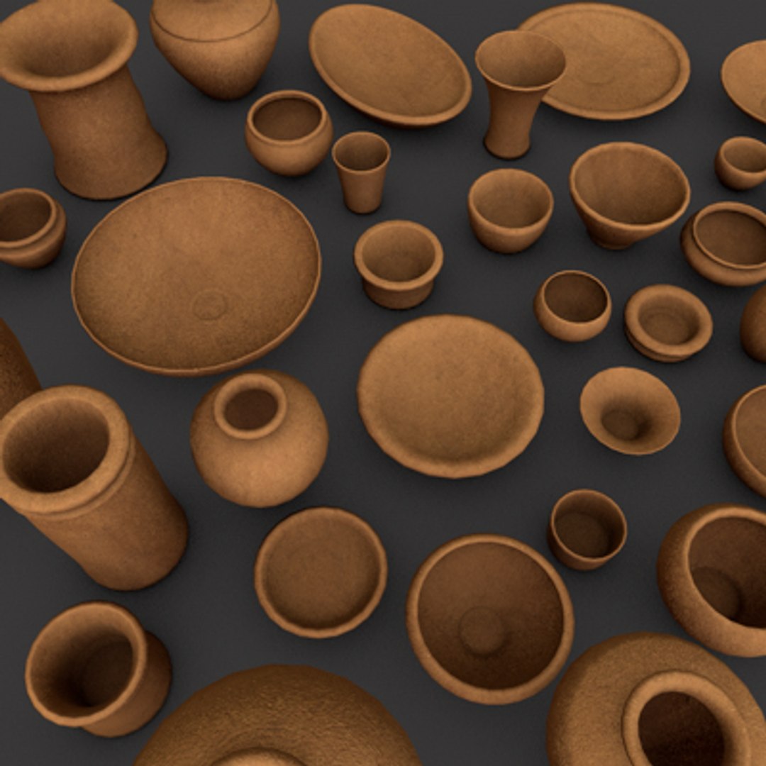 3d Ancient Pottery Clay 37
