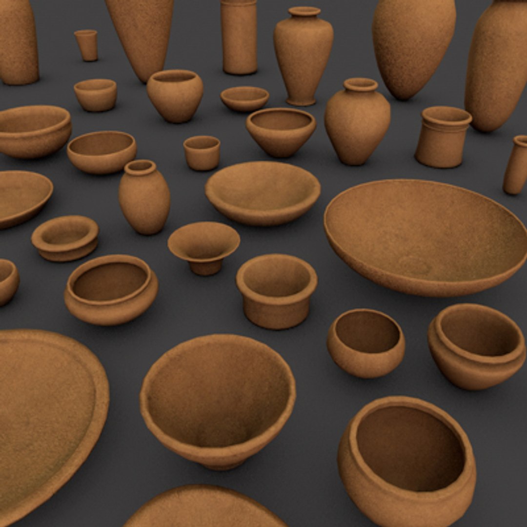 3d Ancient Pottery Clay 37