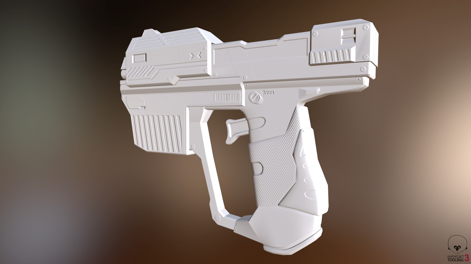 Sci-fi Gun 3D Model - TurboSquid 1493113