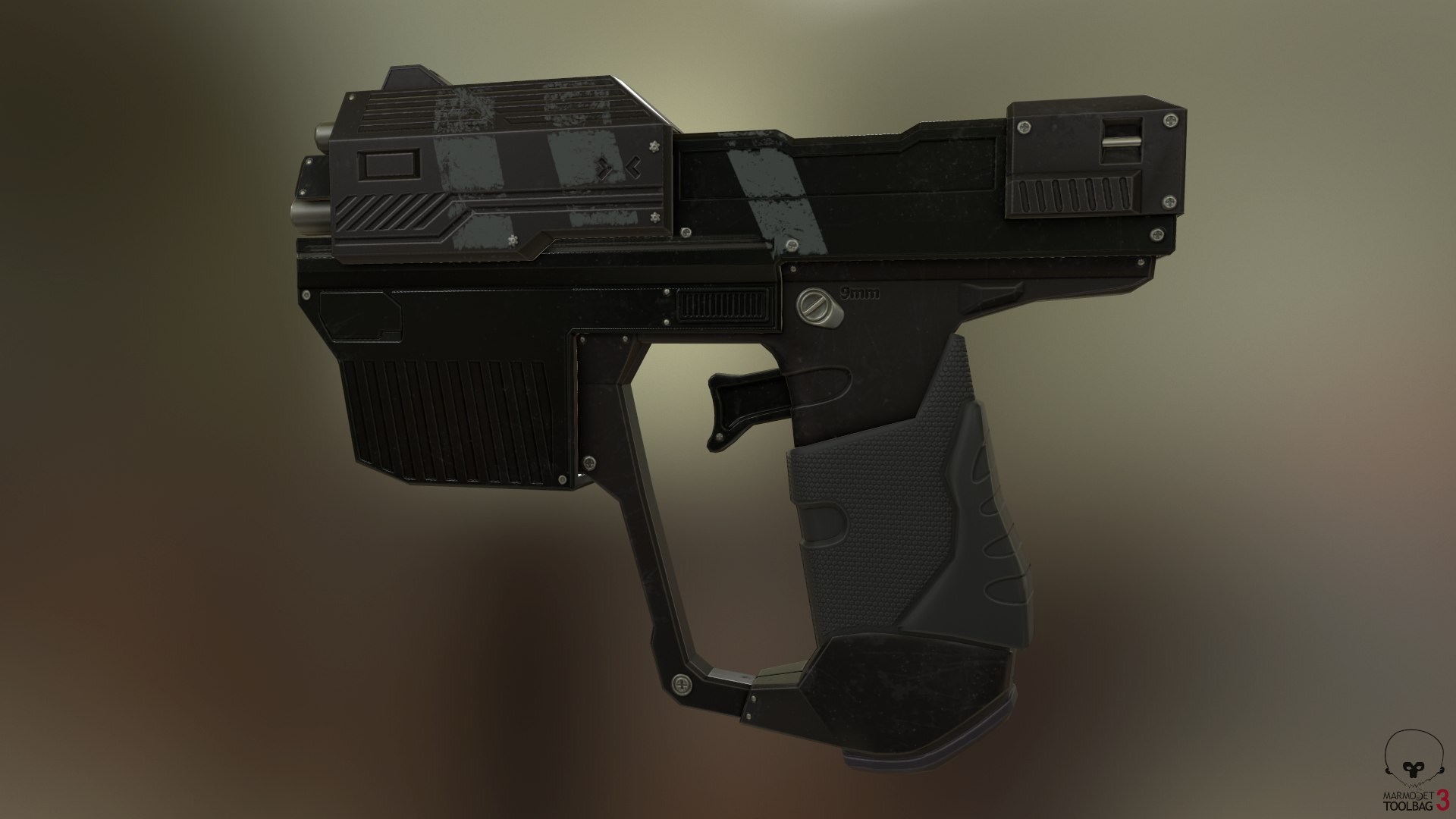 Sci-fi Gun 3D Model - TurboSquid 1493113