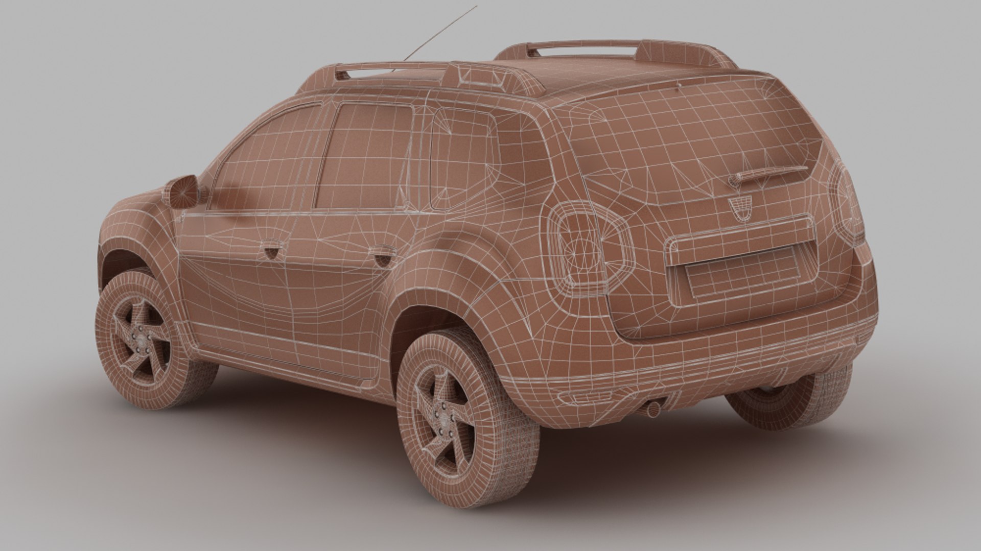 Dacia Duster 2010 3d Model