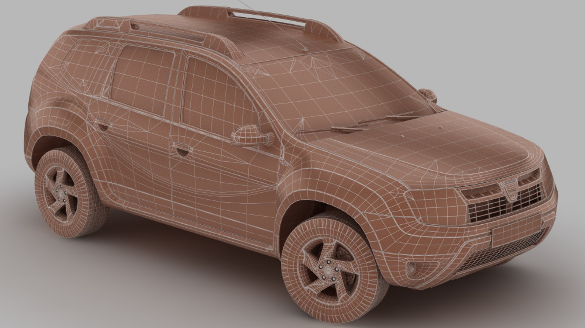 Dacia Duster 2010 3d Model