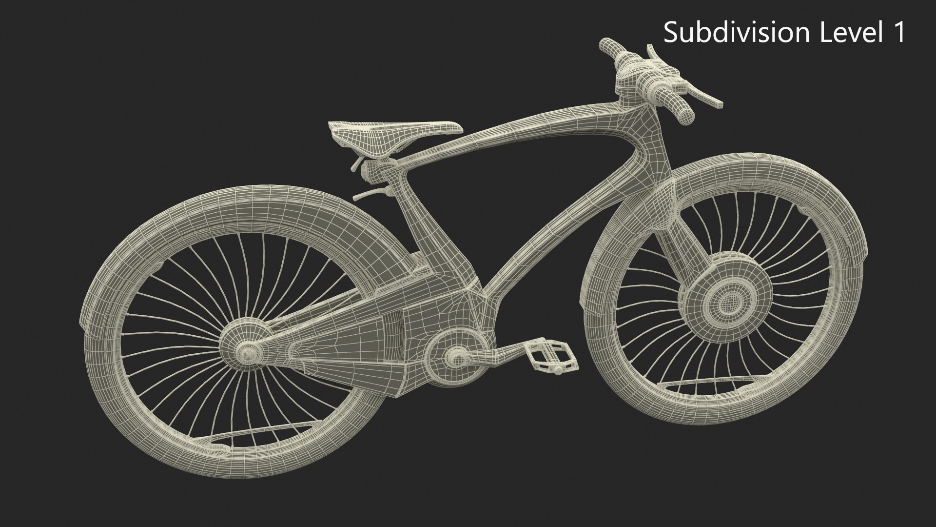 3D Futuristic Urban Bicycle Black Rigged - TurboSquid 2236697