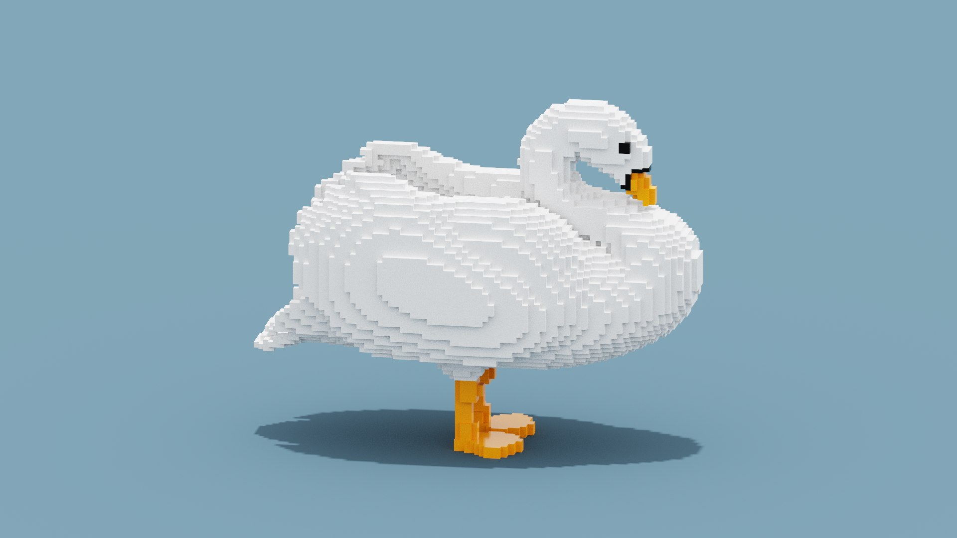 Voxel Swan 3D - TurboSquid 1988996