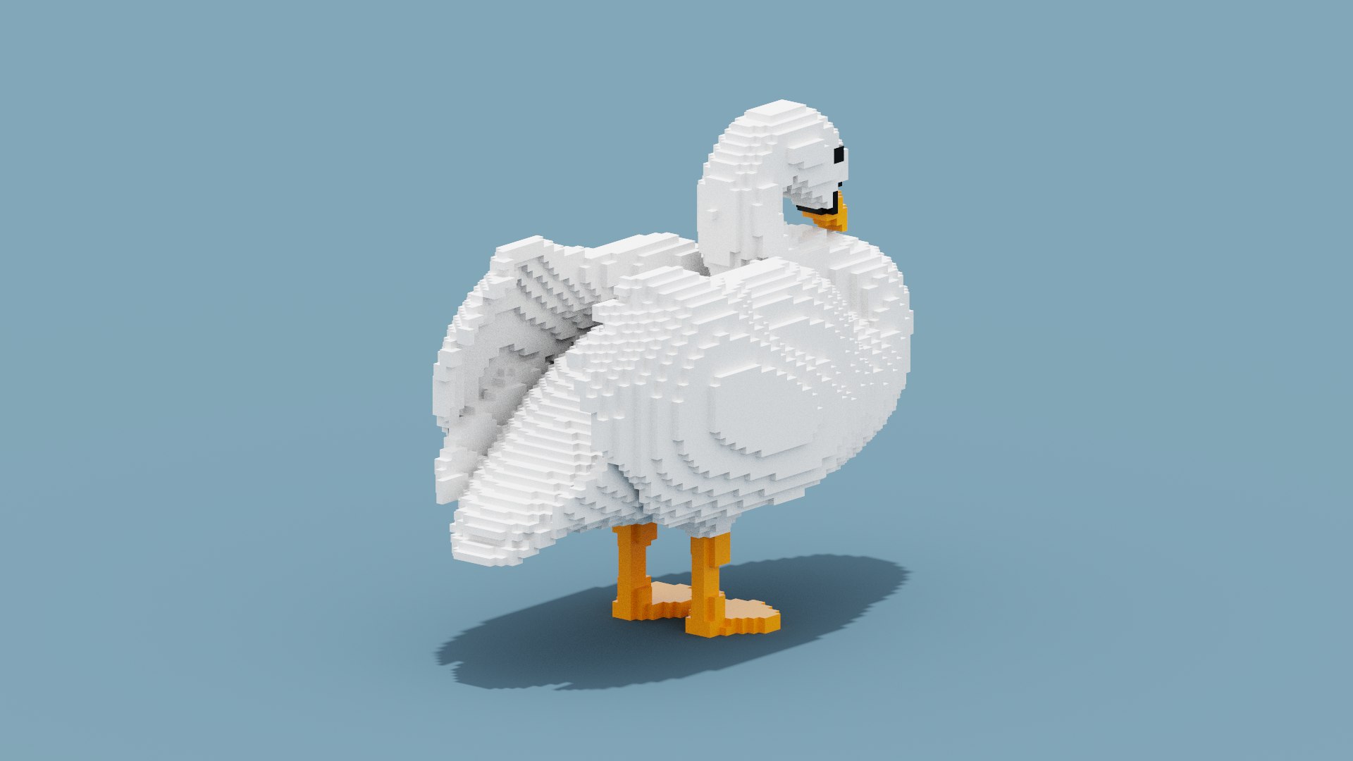 Voxel Swan 3D - TurboSquid 1988996