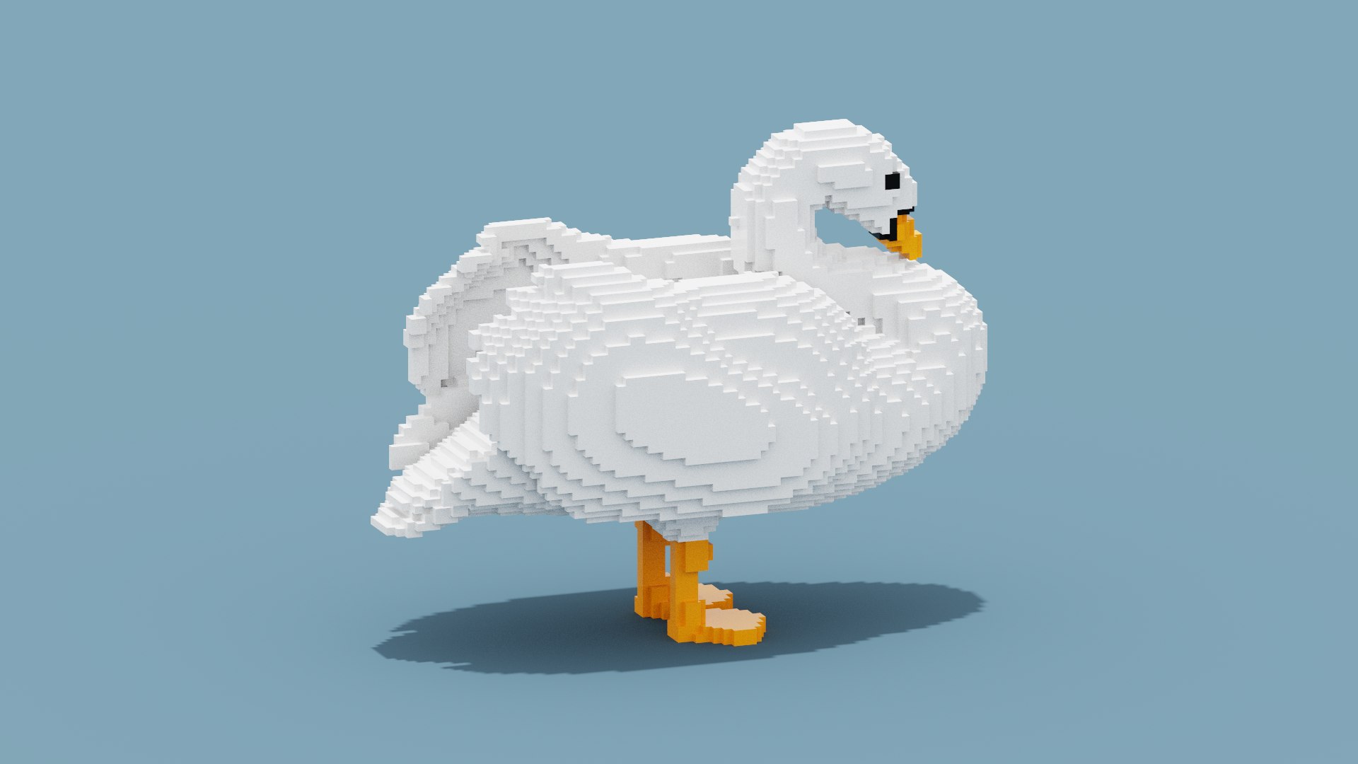 Voxel Swan 3D - TurboSquid 1988996
