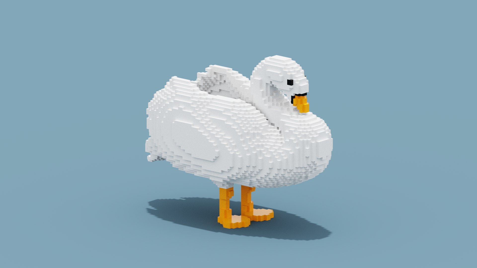 Voxel Swan 3D - TurboSquid 1988996