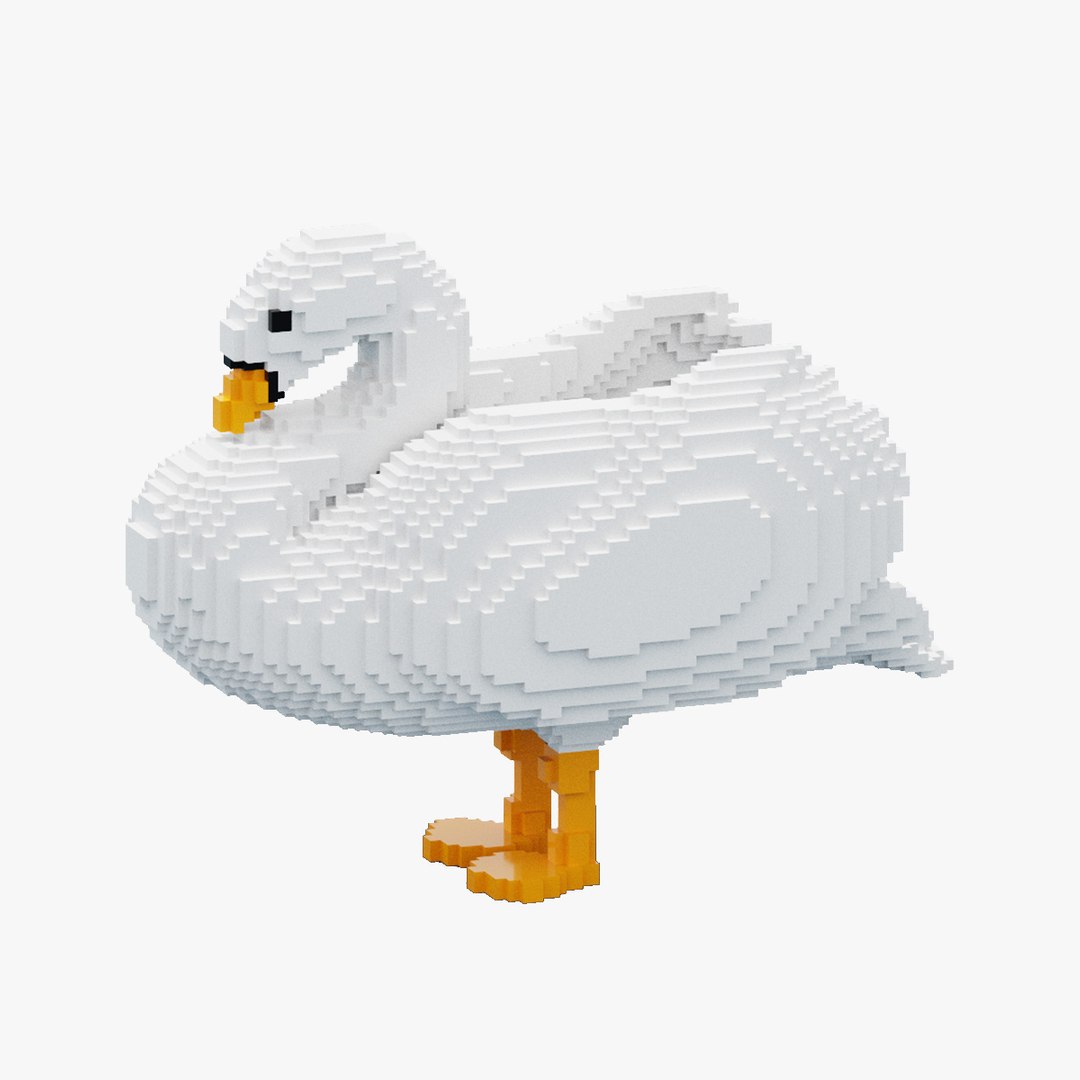 Voxel Swan 3D - TurboSquid 1988996