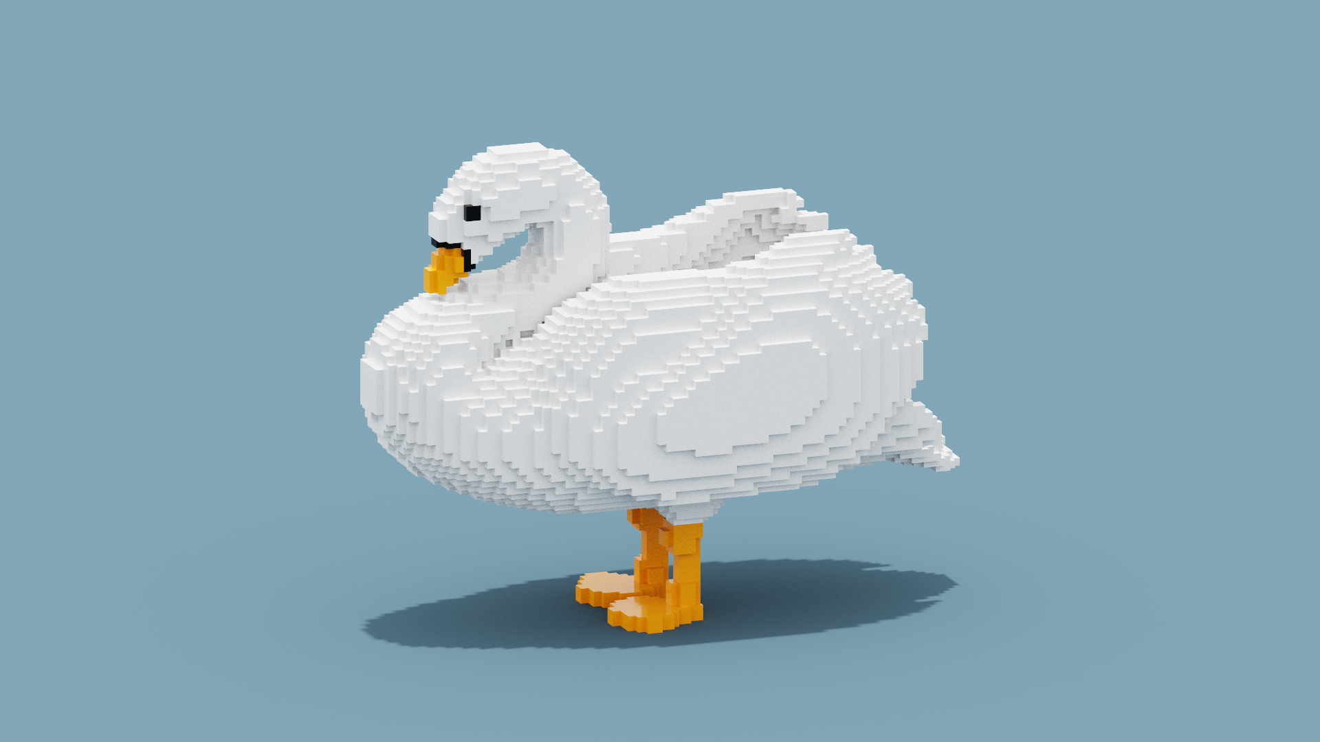 Voxel Swan 3D - TurboSquid 1988996