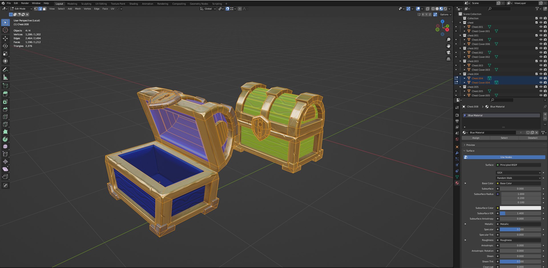 Treasure Chests Low Poly Model And Animation 3D Model - TurboSquid 1906512