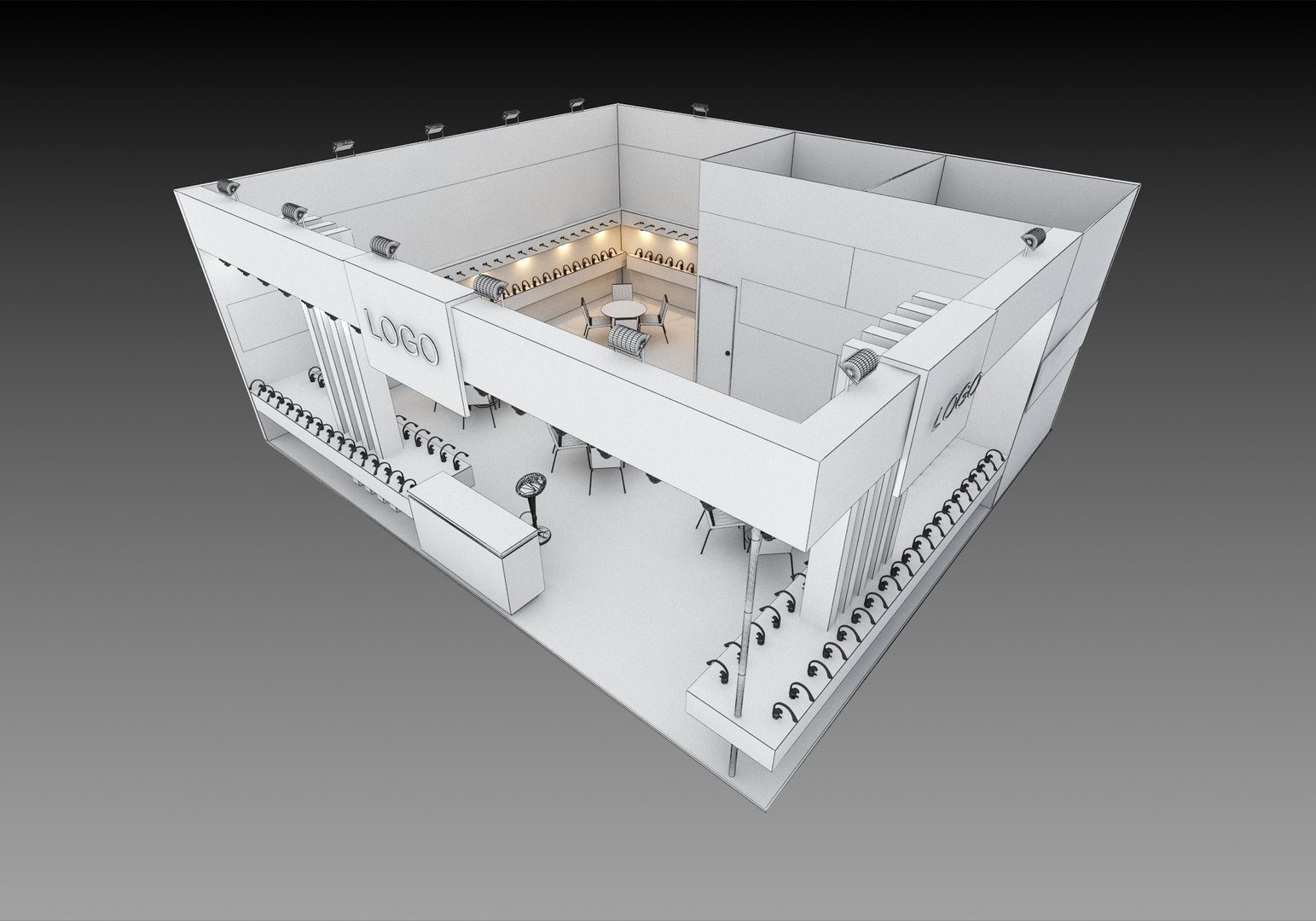 3D Exhibition stand - TurboSquid 2009462