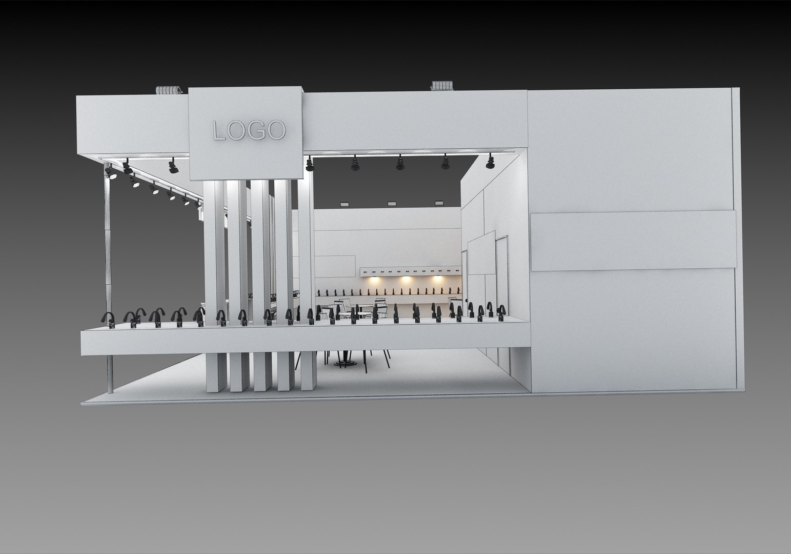 3D Exhibition stand - TurboSquid 2009462