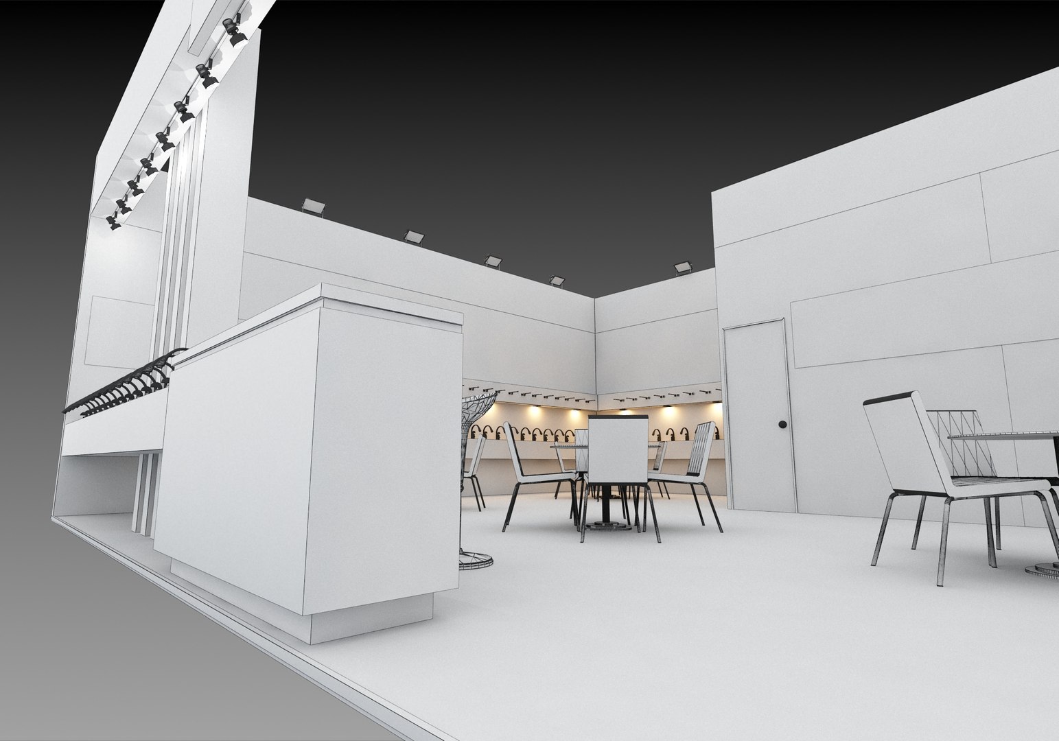 3D Exhibition stand - TurboSquid 2009462