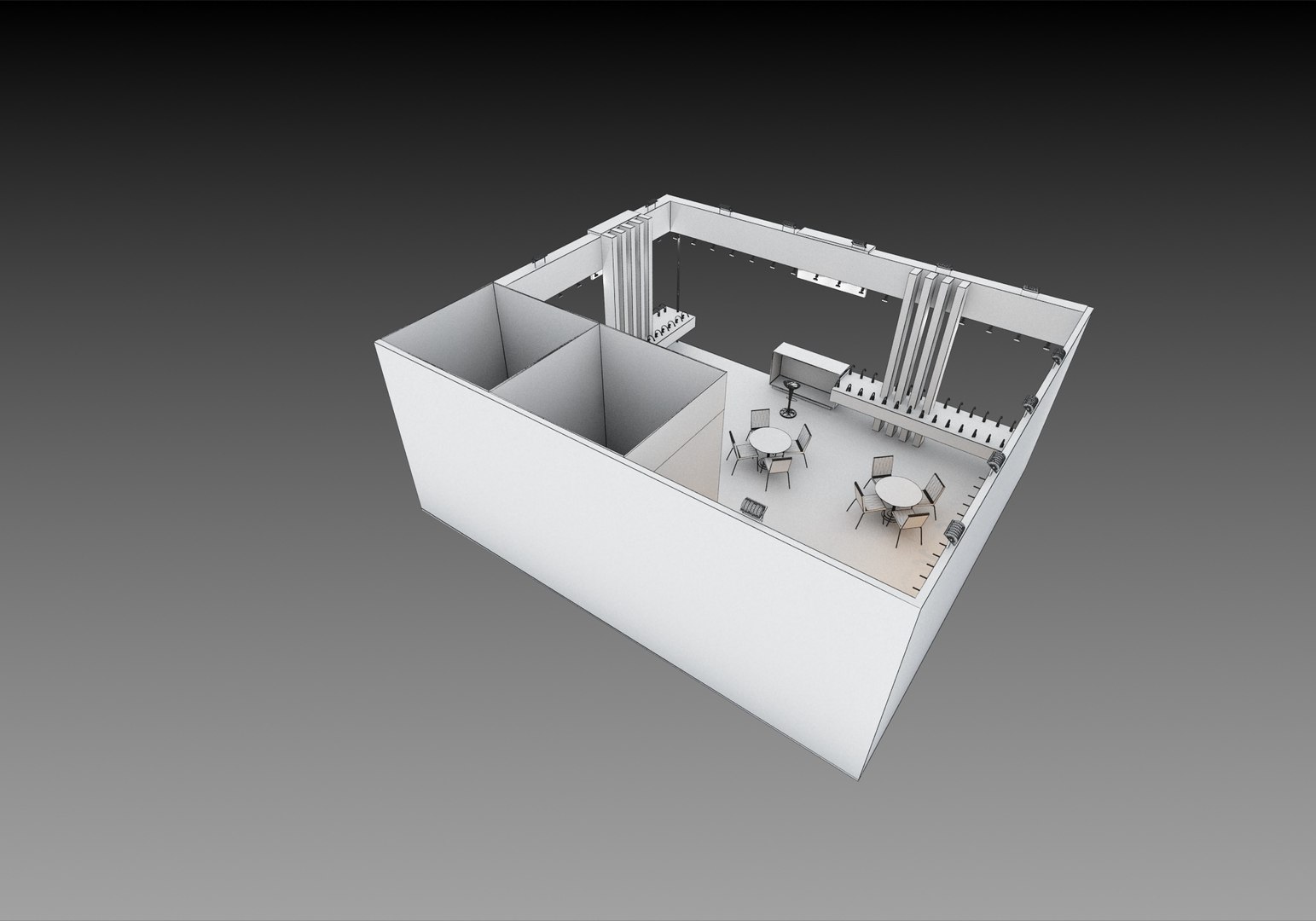 3D Exhibition stand - TurboSquid 2009462