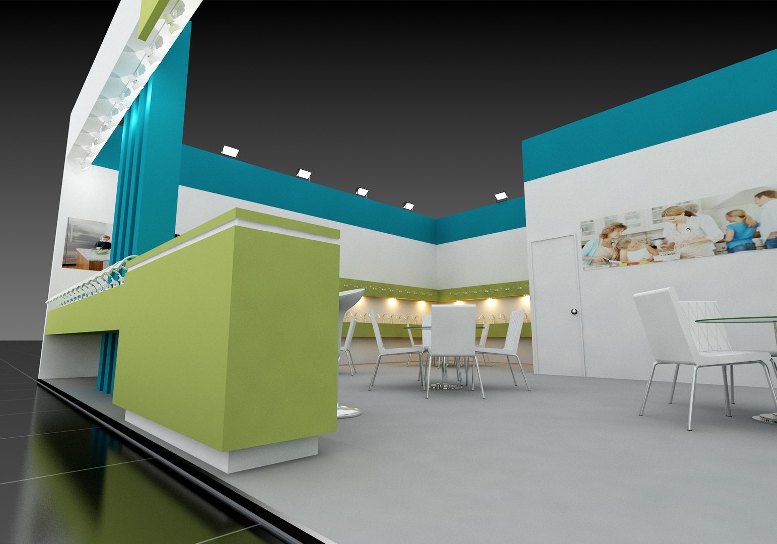 3D Exhibition stand - TurboSquid 2009462