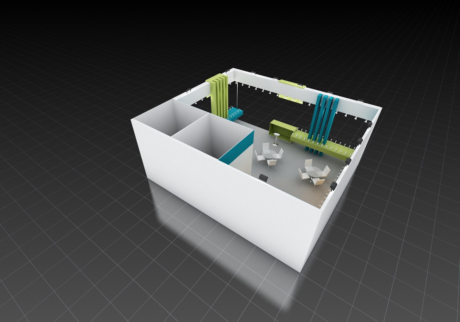 3D Exhibition stand - TurboSquid 2009462