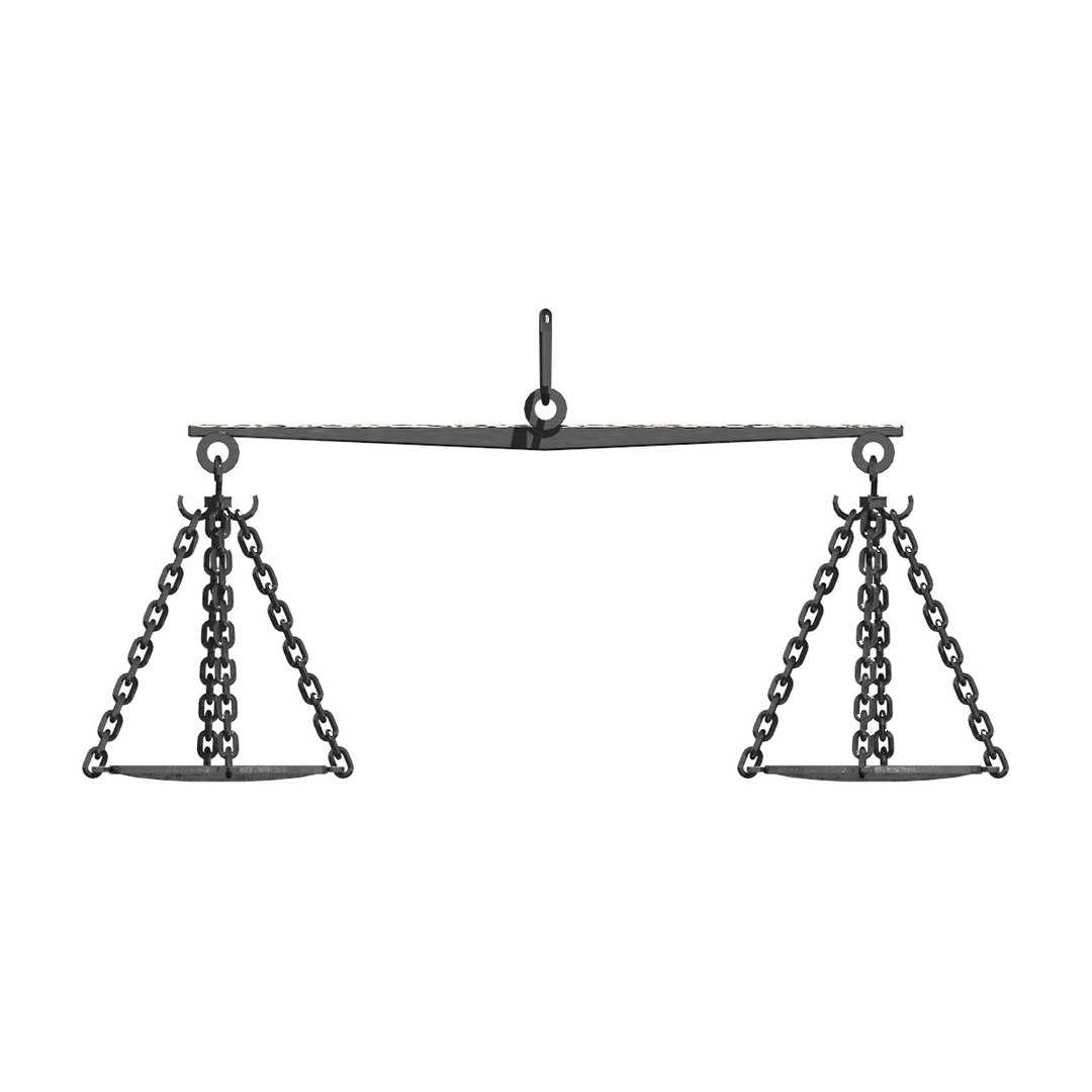 3d Blender Balance Scale