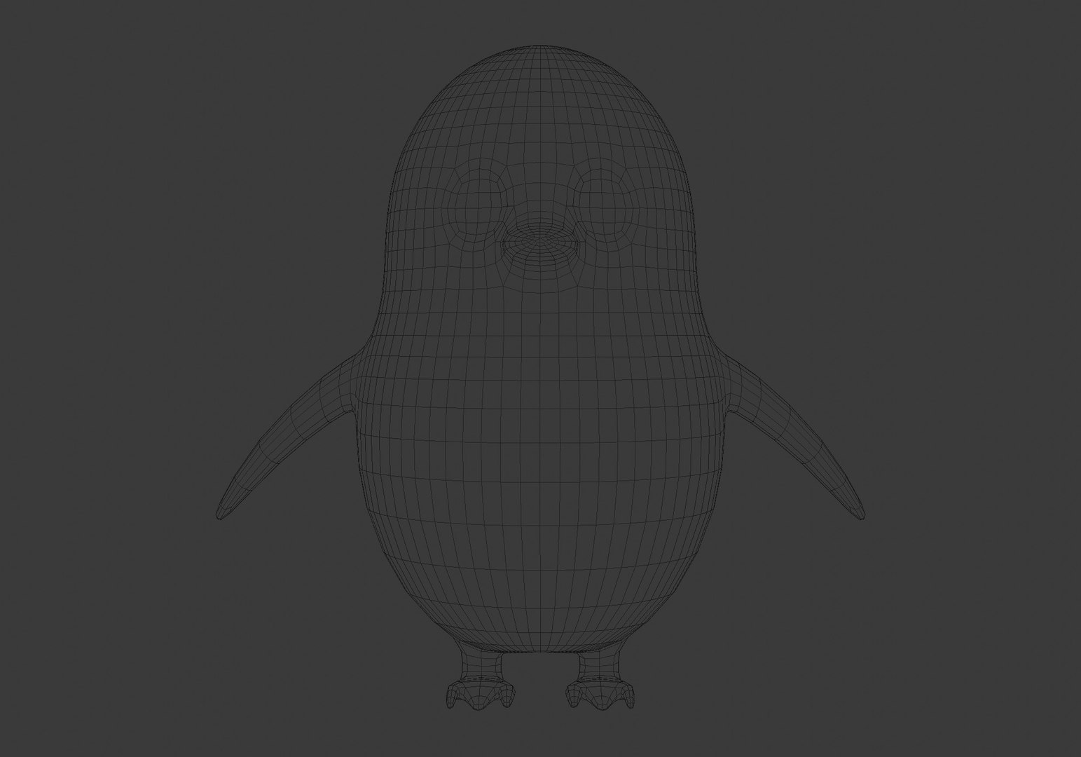 Little Cartoon Penguin Model - TurboSquid 1917596