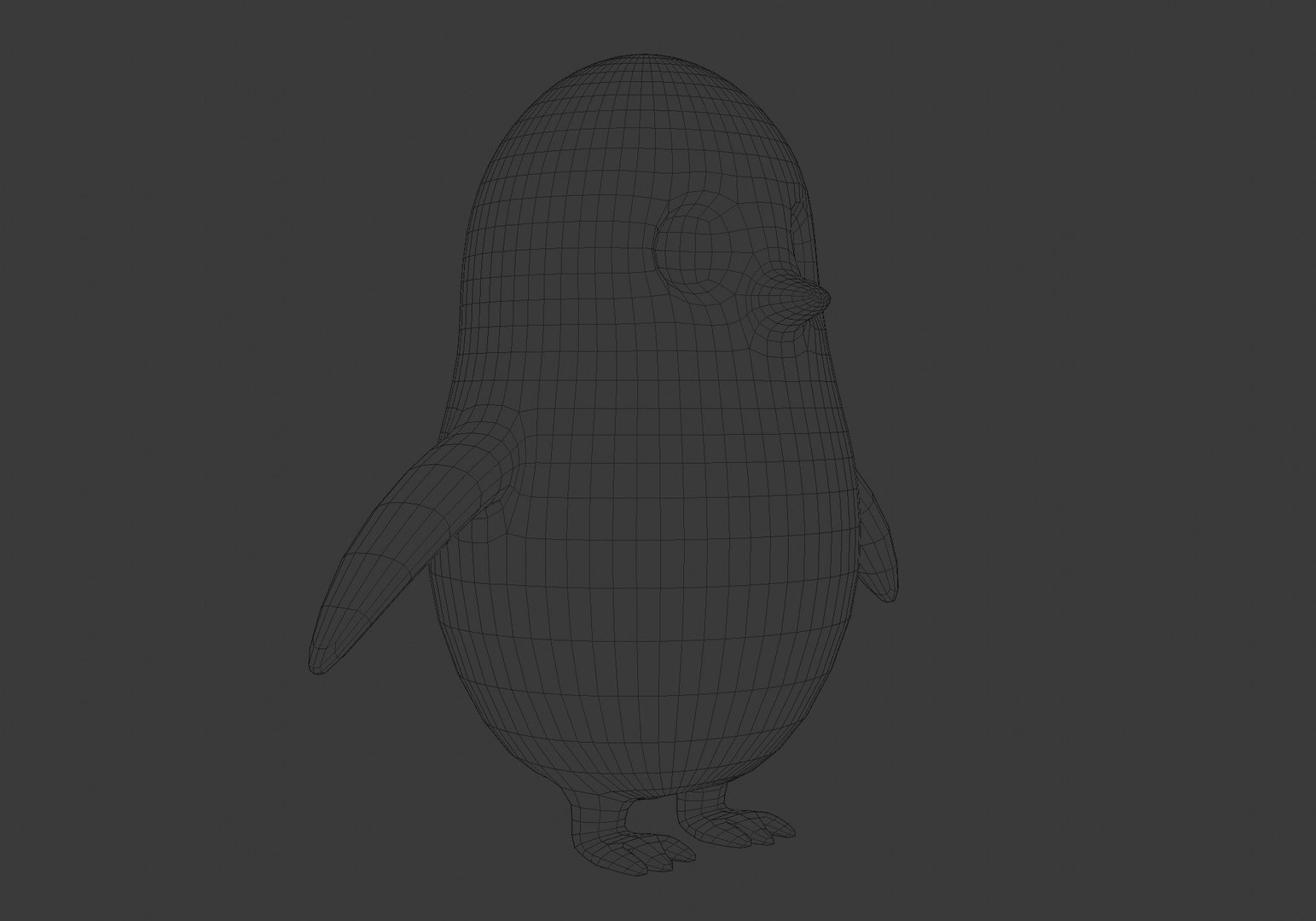 Little Cartoon Penguin Model - TurboSquid 1917596