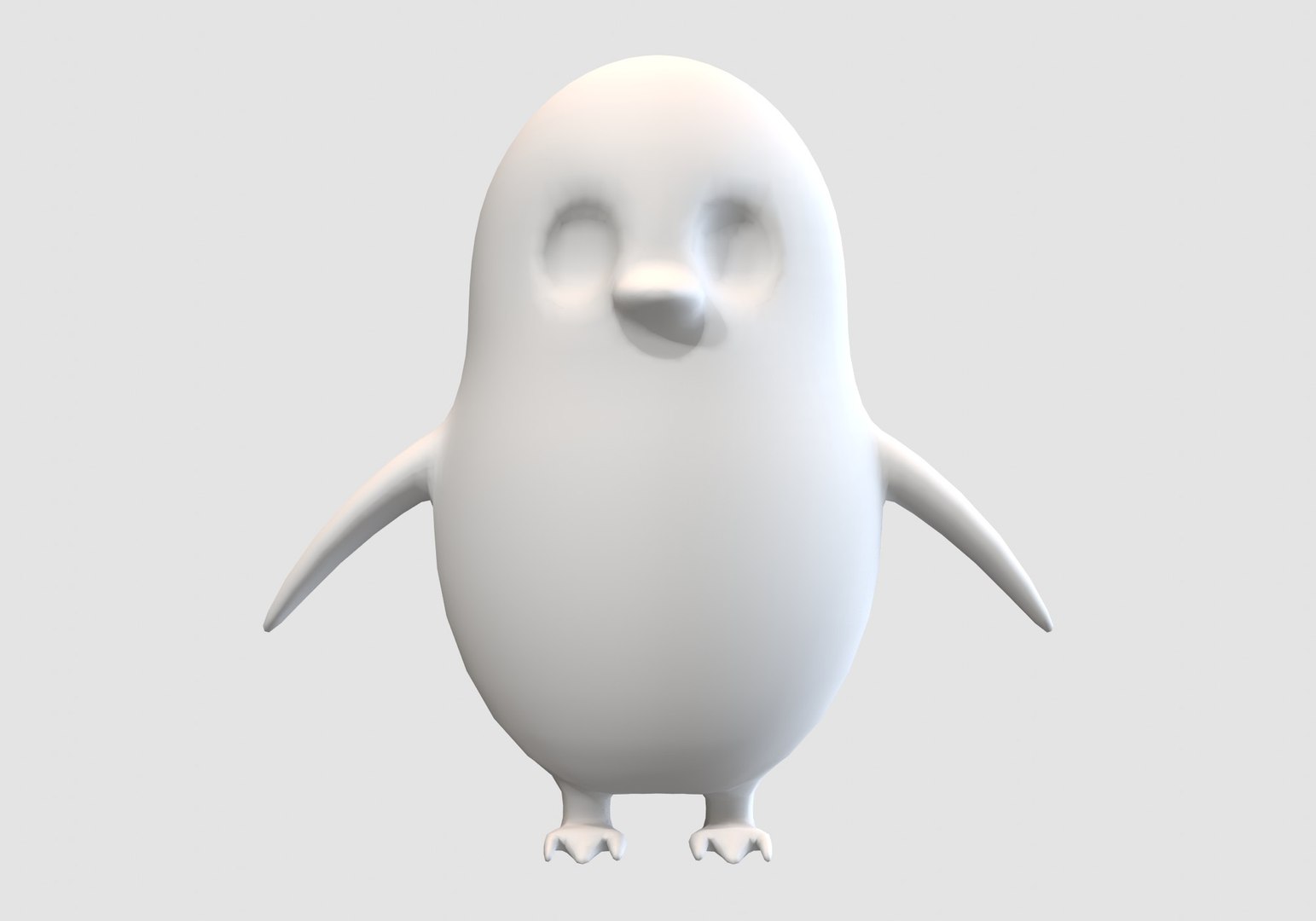 Little Cartoon Penguin Model - TurboSquid 1917596