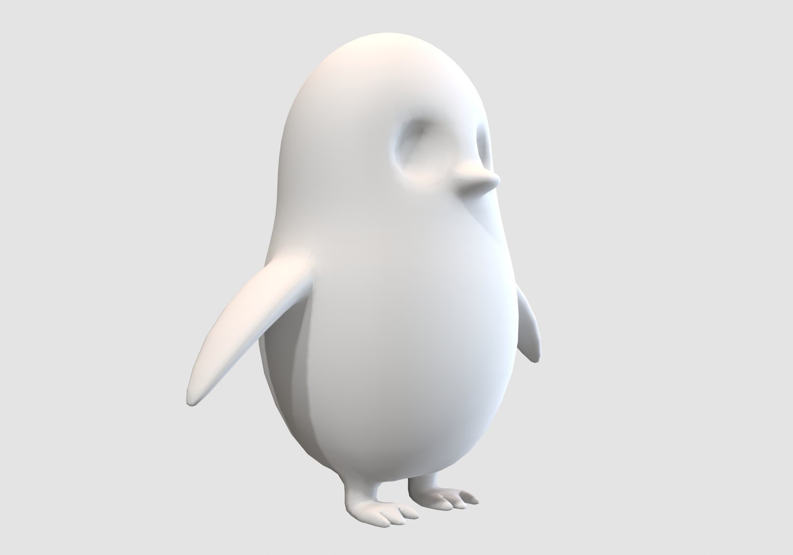 Little Cartoon Penguin Model - TurboSquid 1917596