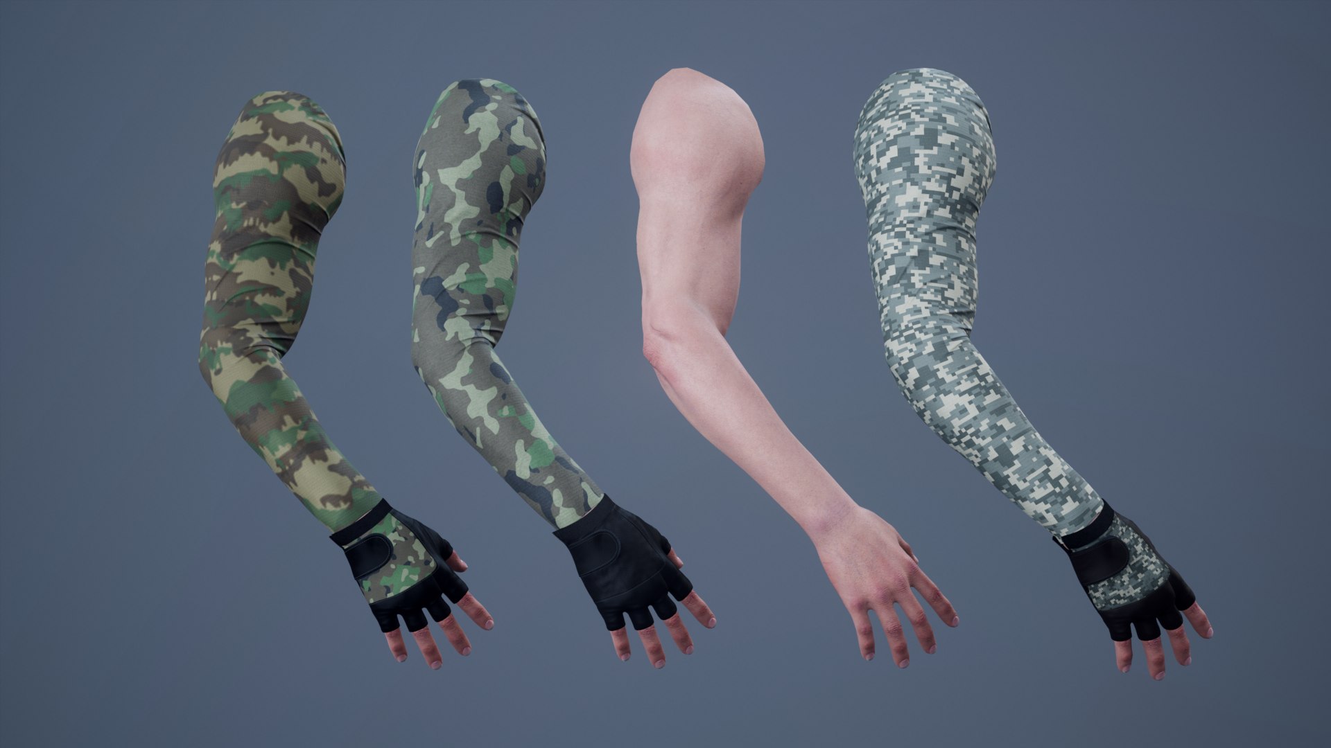 свободно 3D модель FPS First Person Arms 01 Rigged - TurboSquid 2528444