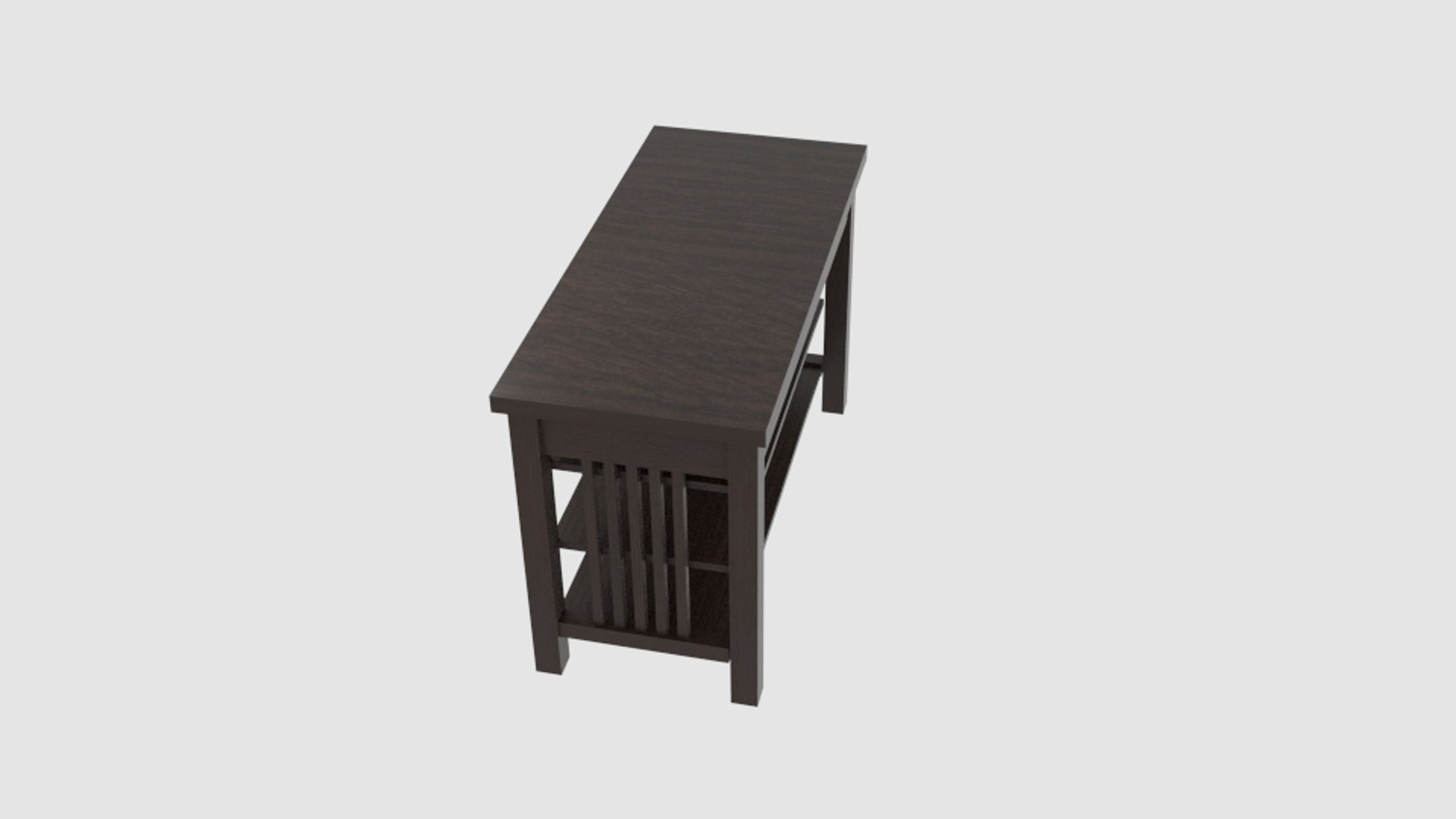 Triple Shelf Table 3D - TurboSquid 1353910